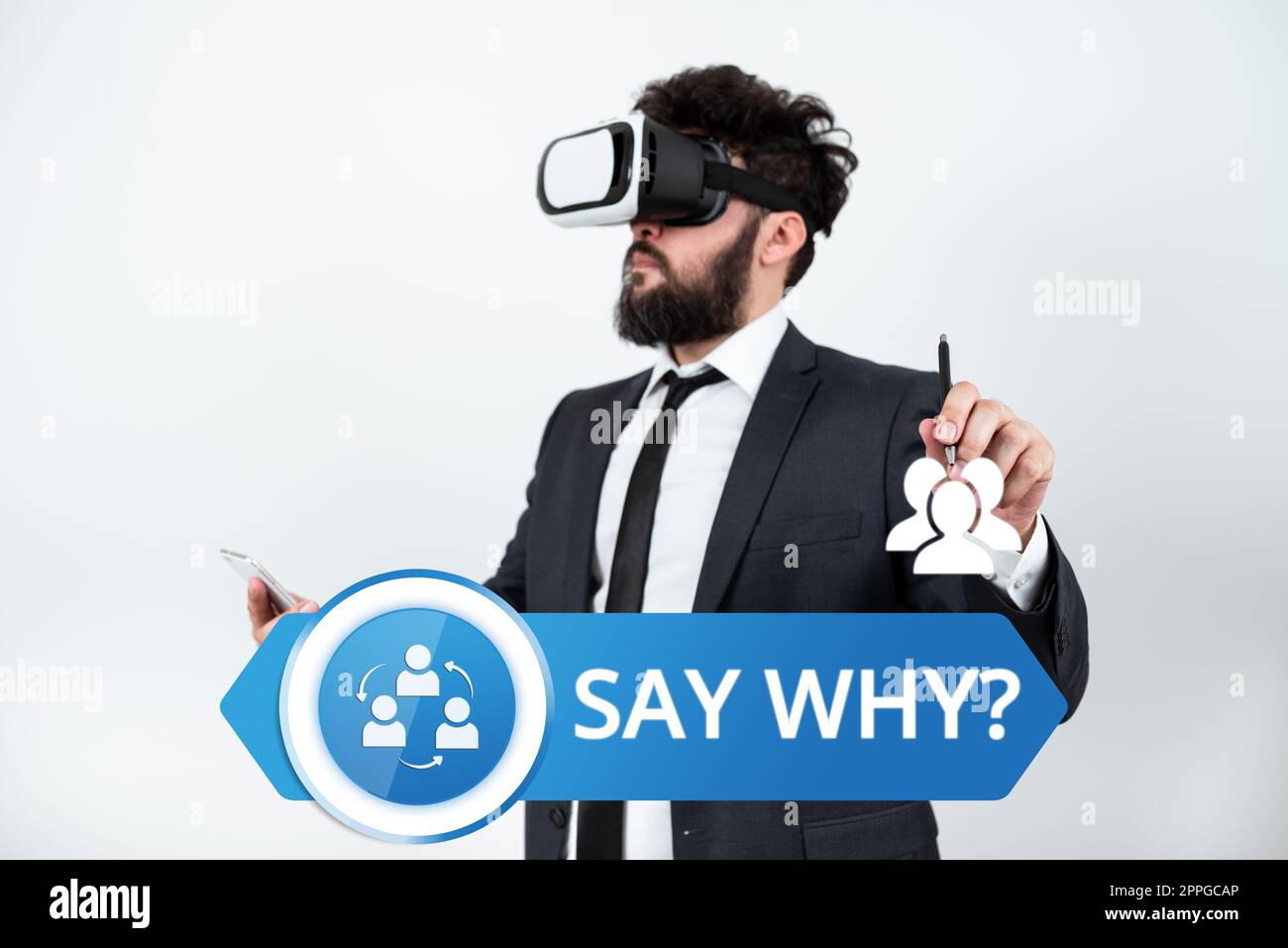 Conceptual caption Say Why. Business concept Give an explanation ... Conceptual caption Say Why. Business concept Give an explanation ...