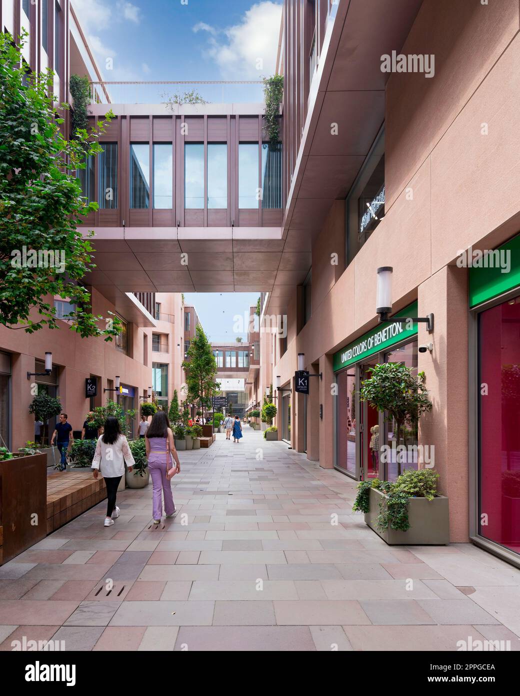 Internal passage at Galataport mall, located along shore of Bosphorus ...