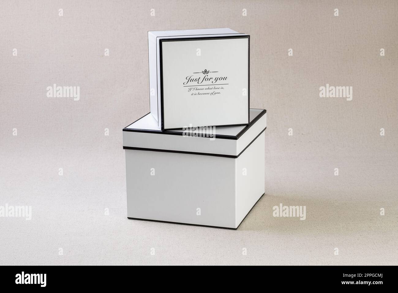 Gift boxes one on another Stock Photo - Alamy