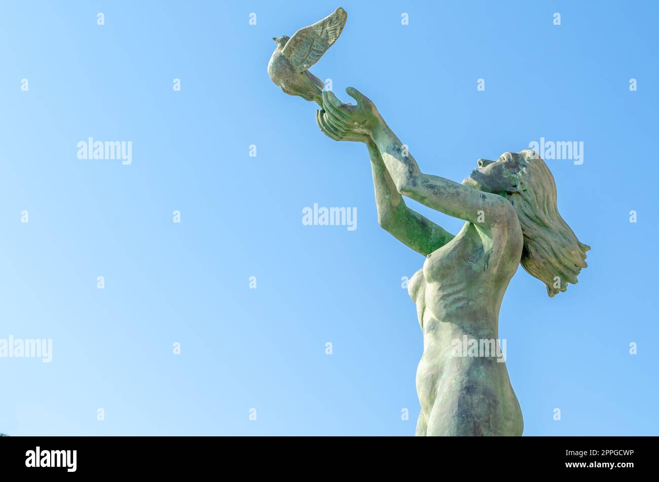 FUENGIROLA, SPAIN - OCTOBER 13, 2021: "Monumento al turista" ("Monument ...