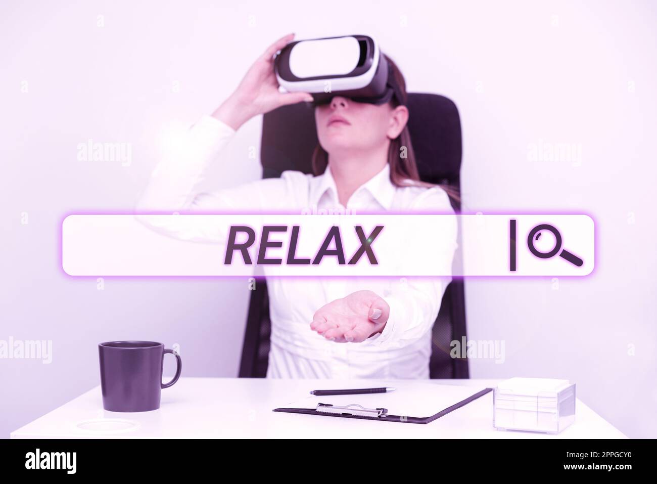 Conceptual display Relax. Business approach make or become less tense ...