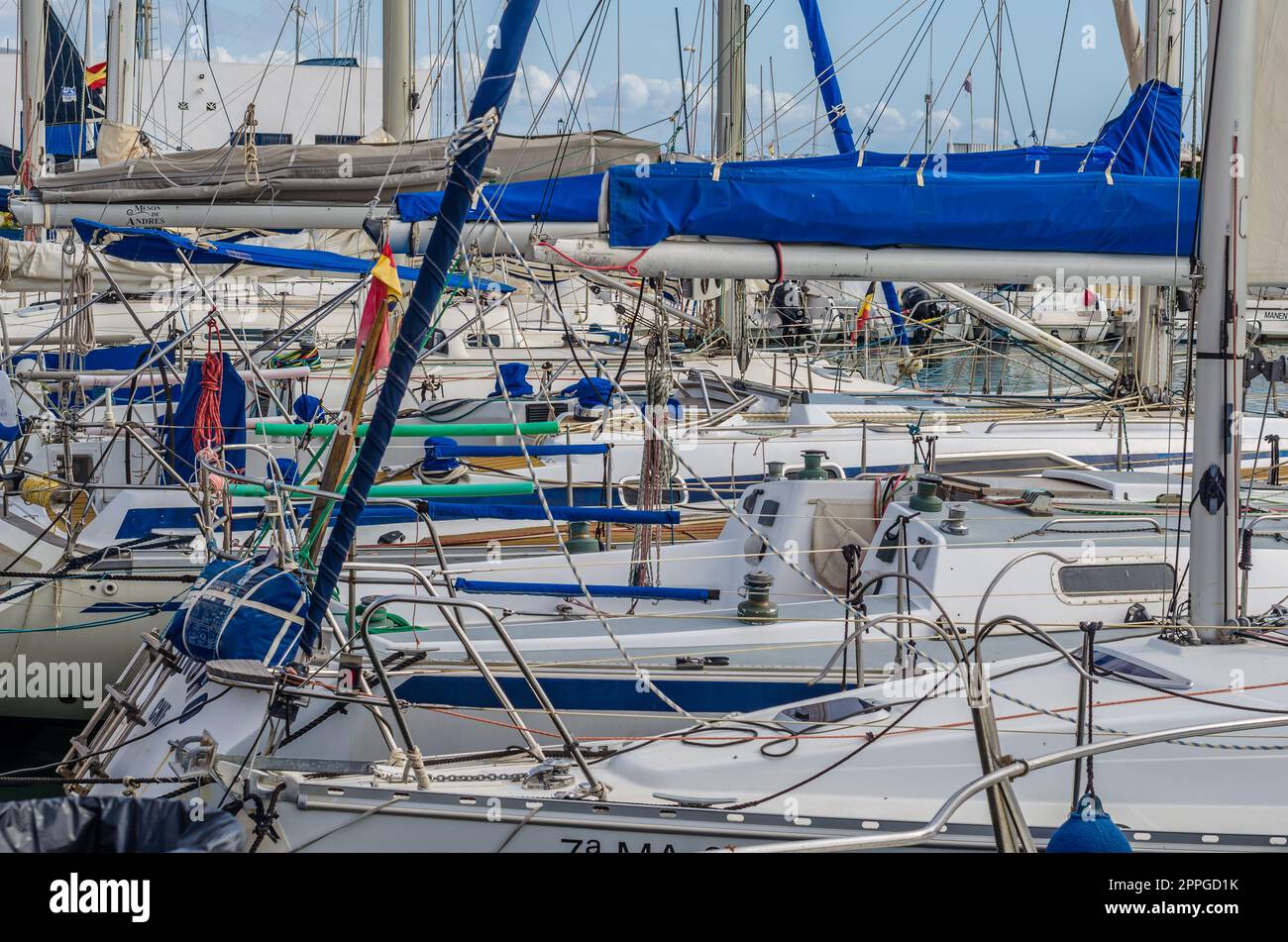 Yachts in the port of Fuengirola, Spain Stock Photo - Alamy