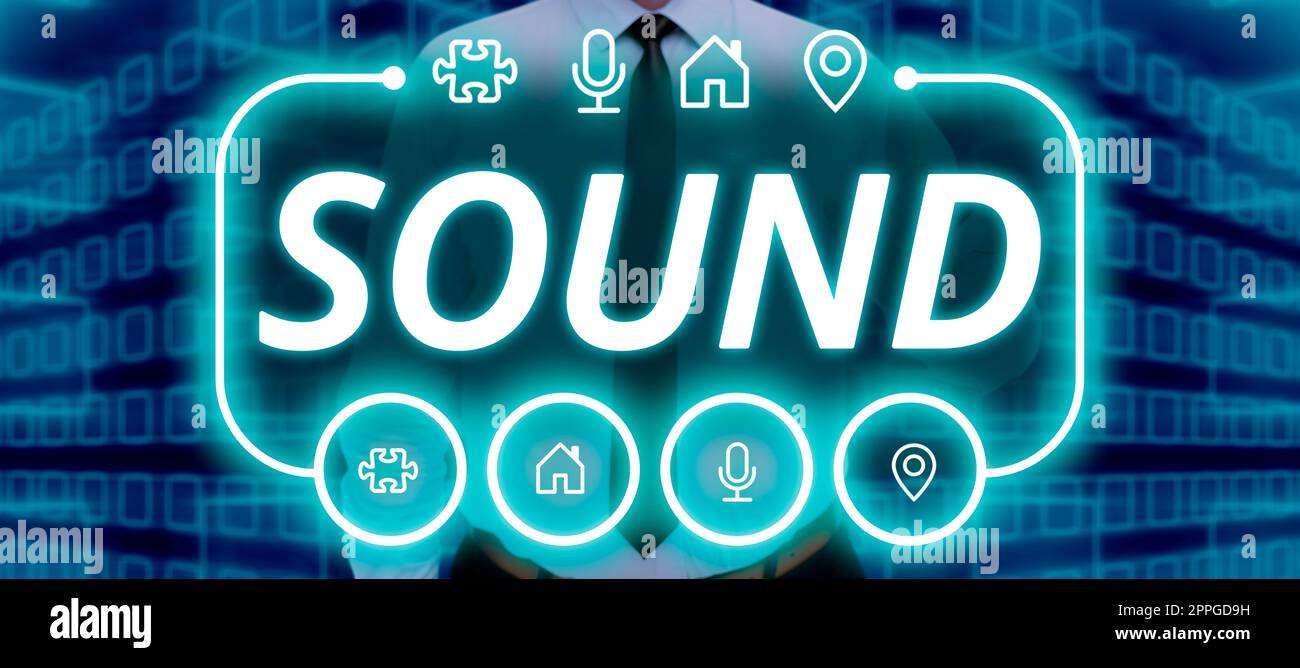 Inspiration showing sign Sound. Business idea vibrations that travel ...