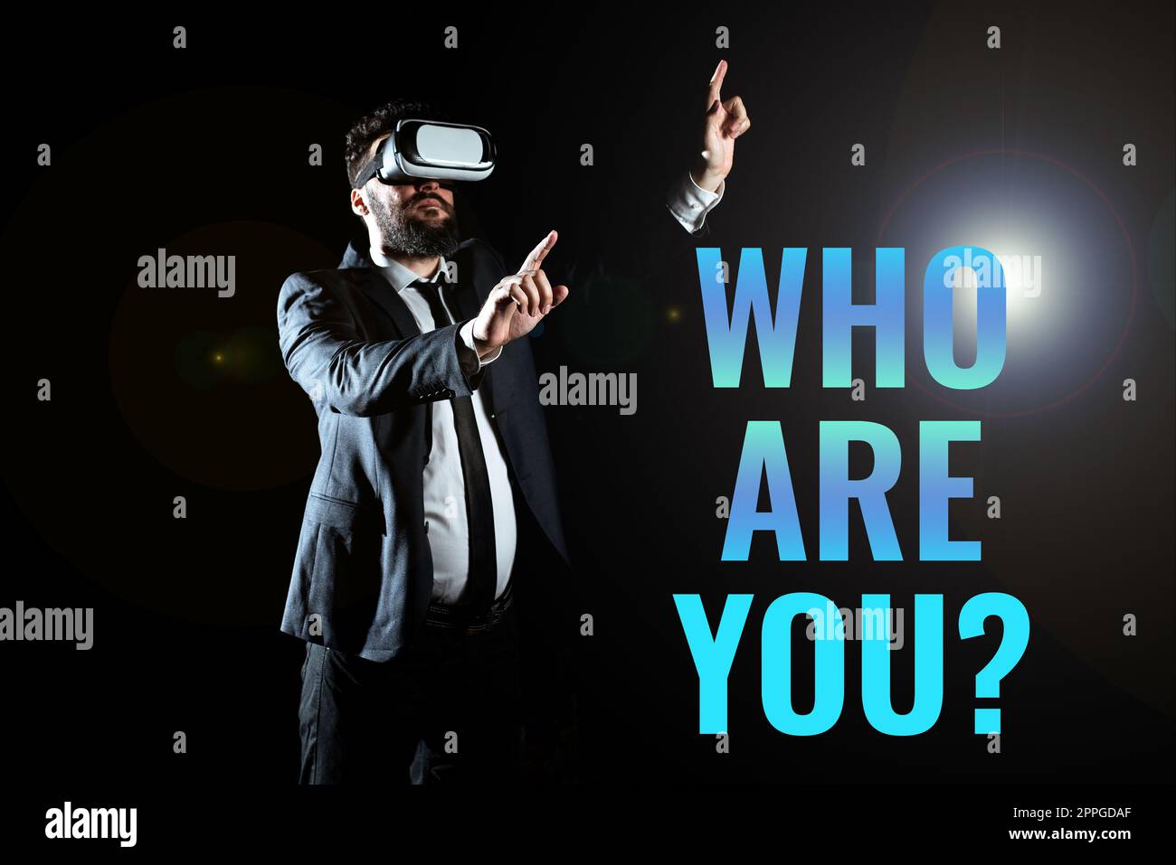 Sign displaying Who Are You. Concept meaning Identify yourself ...