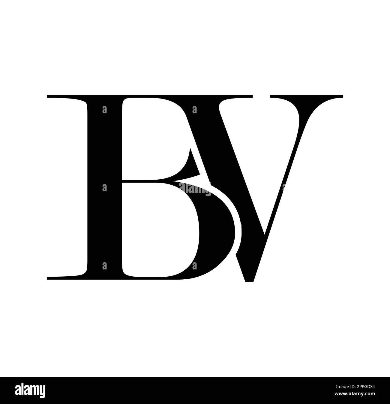 Monogram Logo vector Initial Letters BV Stock Vector Image & Art - Alamy