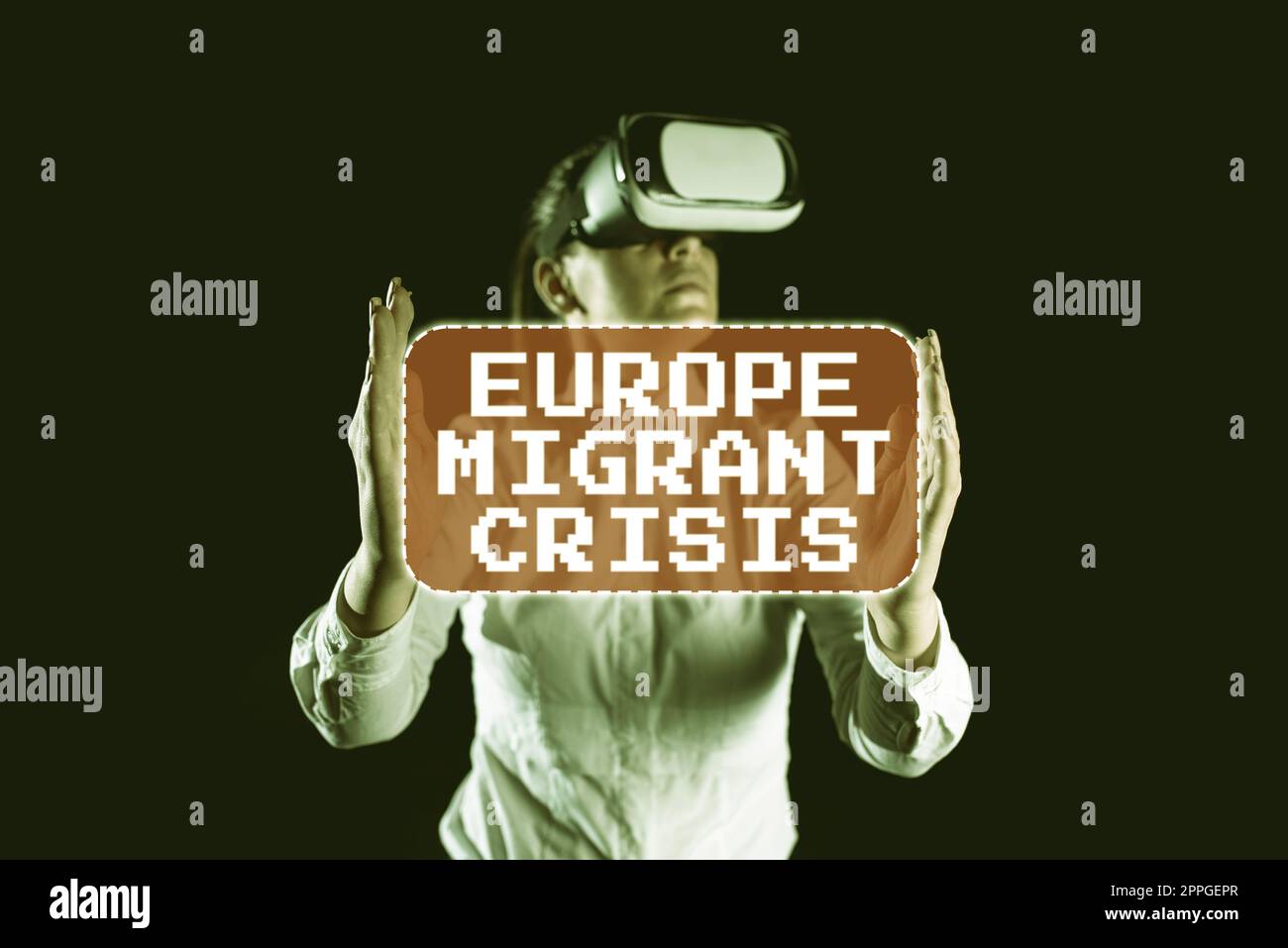 Text caption presenting Europe Migrant Crisis. Internet Concept ... Text caption presenting Europe Migrant Crisis. Internet Concept ...