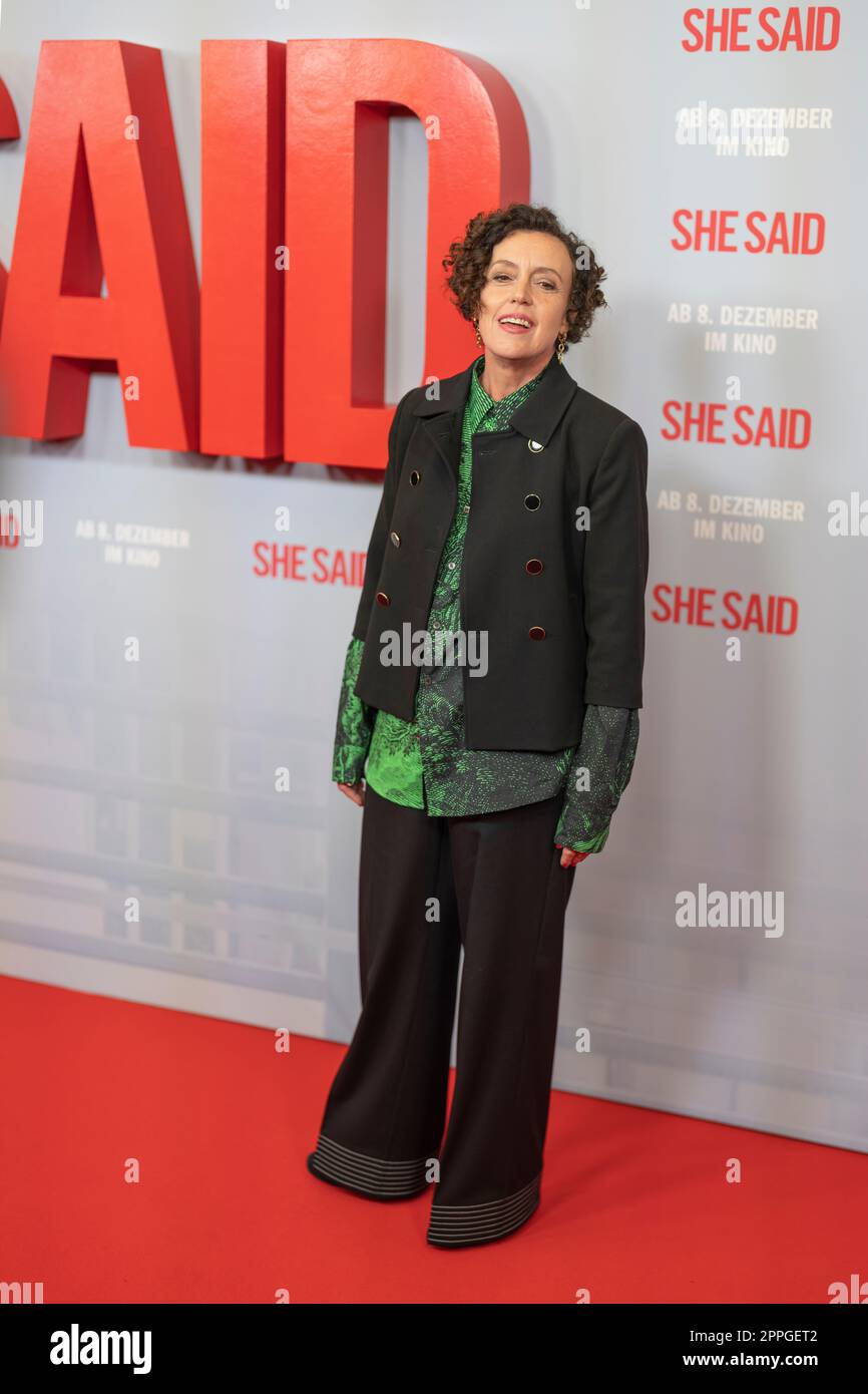 Maria Schrader at the German premiere in the presence of Emmy award ...