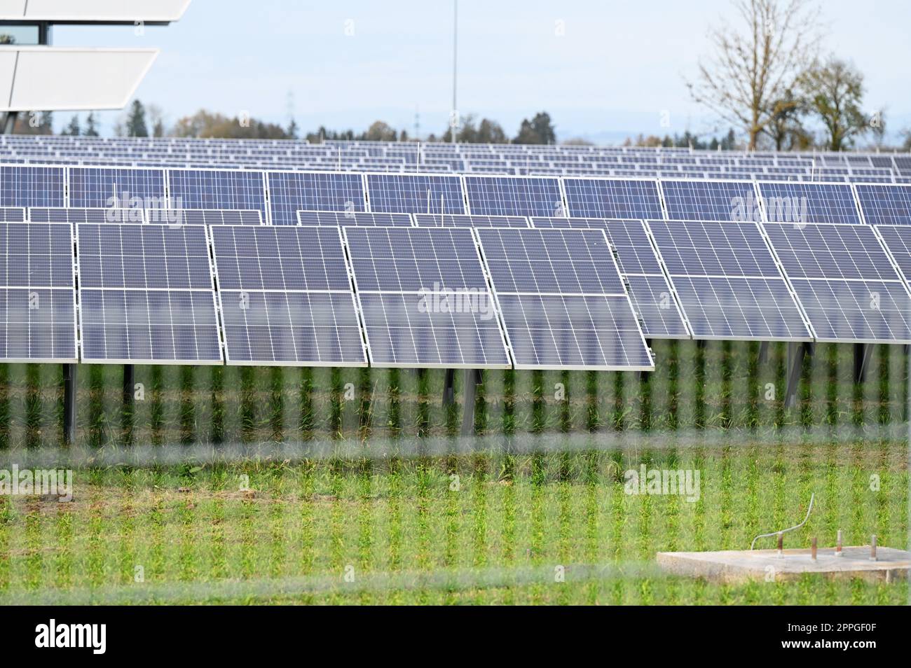 Photovoltaic power plant in Upper Austria Stock Photo - Alamy