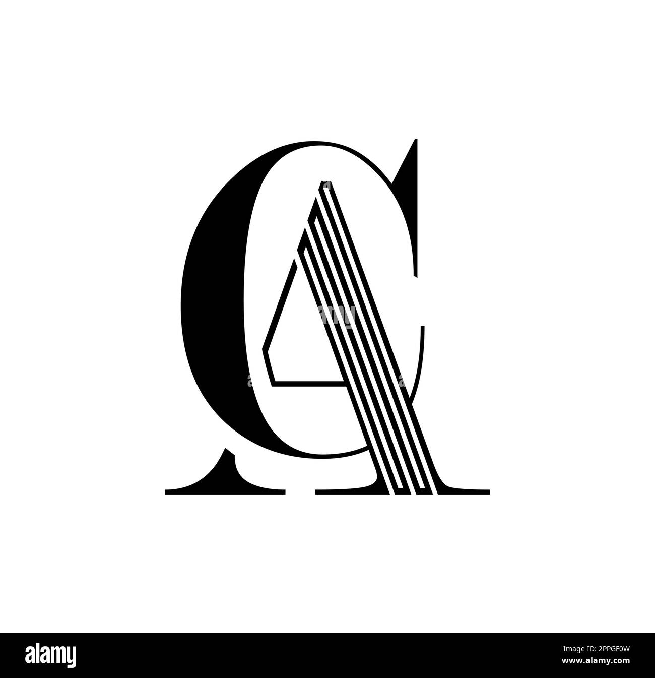 Monogram Logo vector Initial Letters CA Stock Vector Image & Art - Alamy