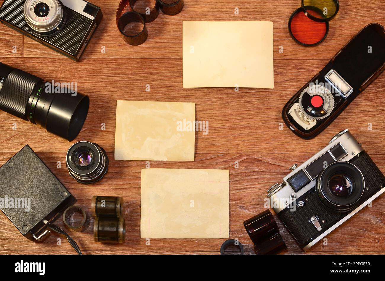 Still-life with old photography equipment Stock Photo - Alamy