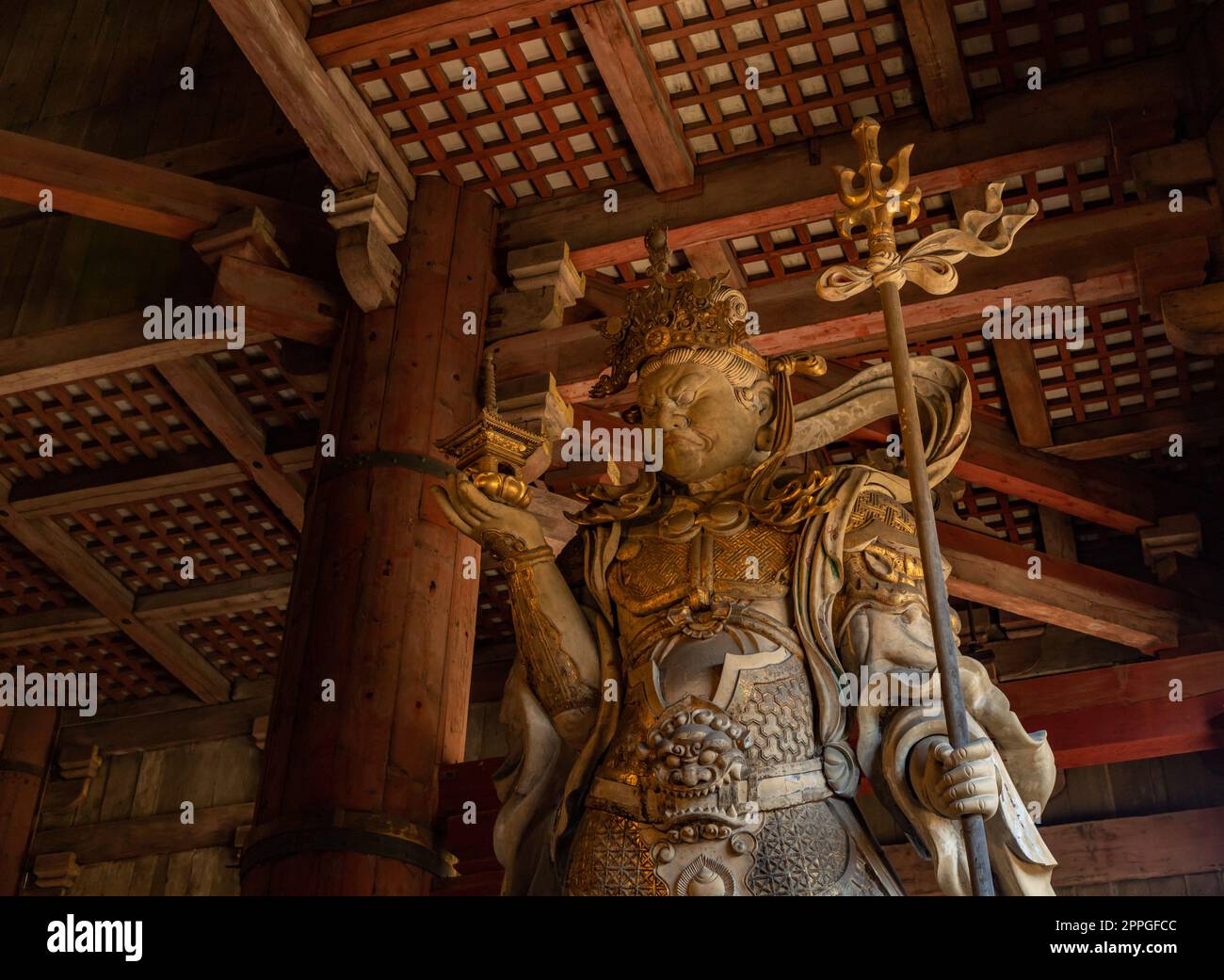 Todai-ji Temple - Bishamonten Stock Photo - Alamy