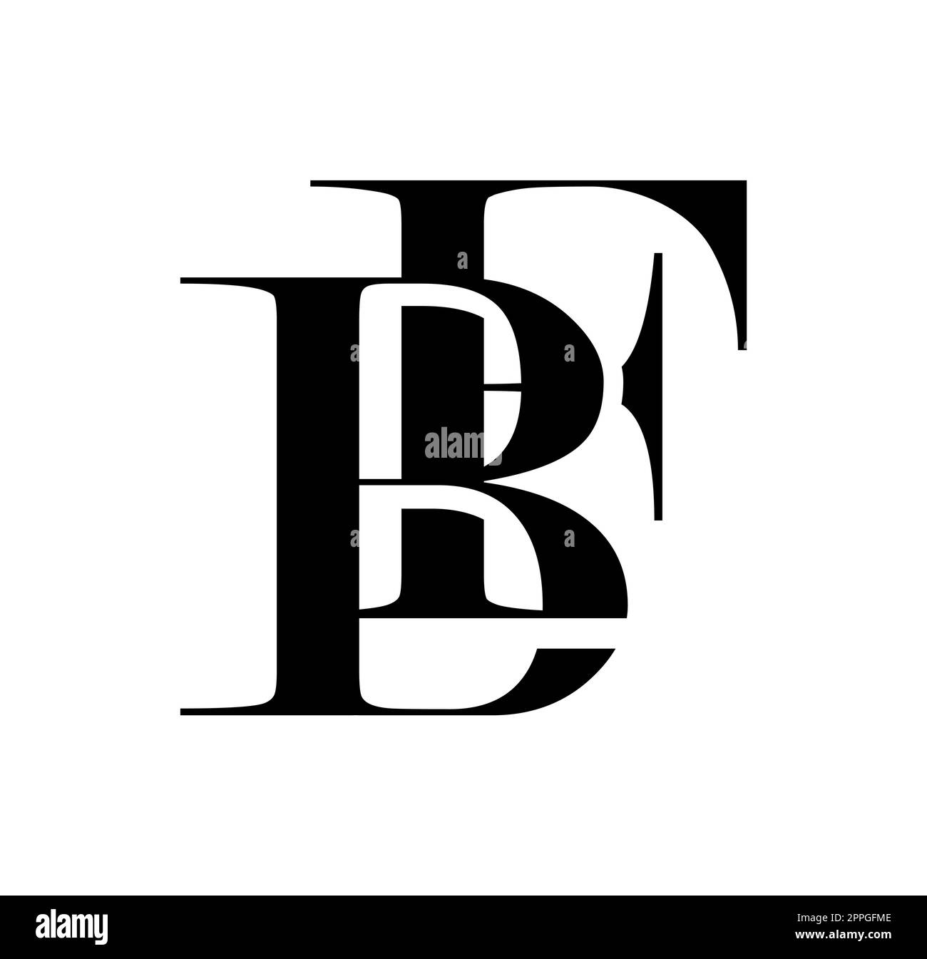 Monogram Logo vector Initial Letters BF Stock Vector Image & Art - Alamy