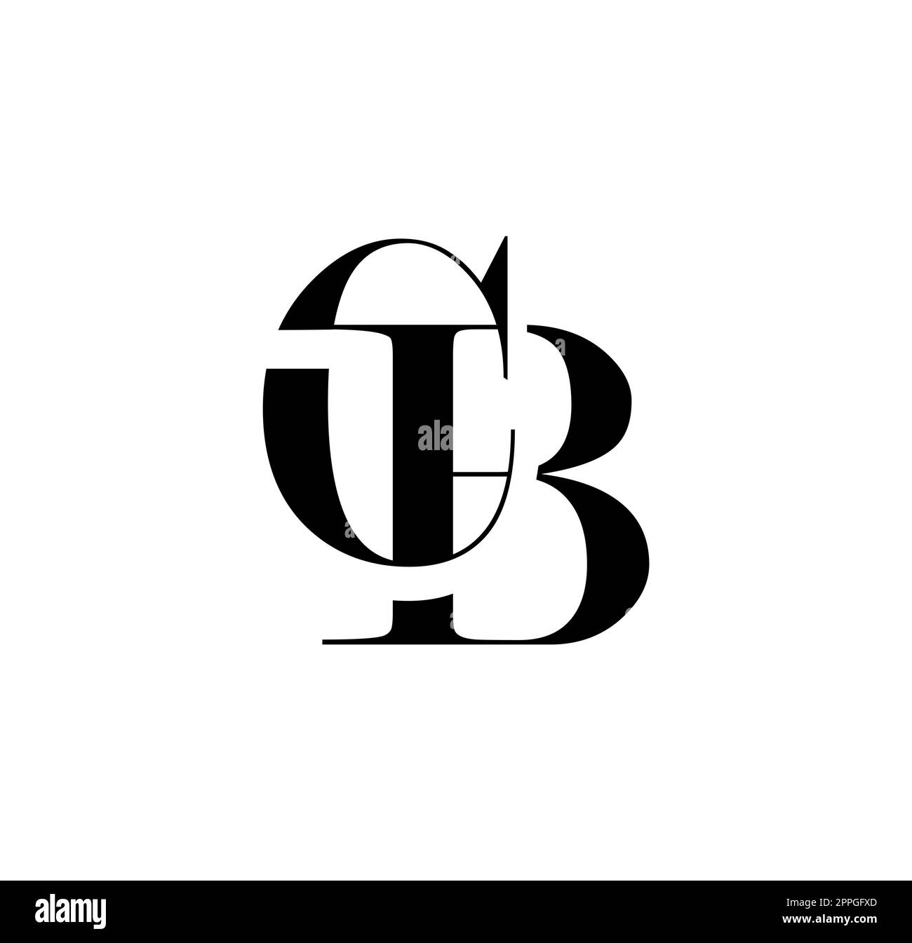 Monogram Logo vector Initial Letters CB Stock Vector Image & Art - Alamy