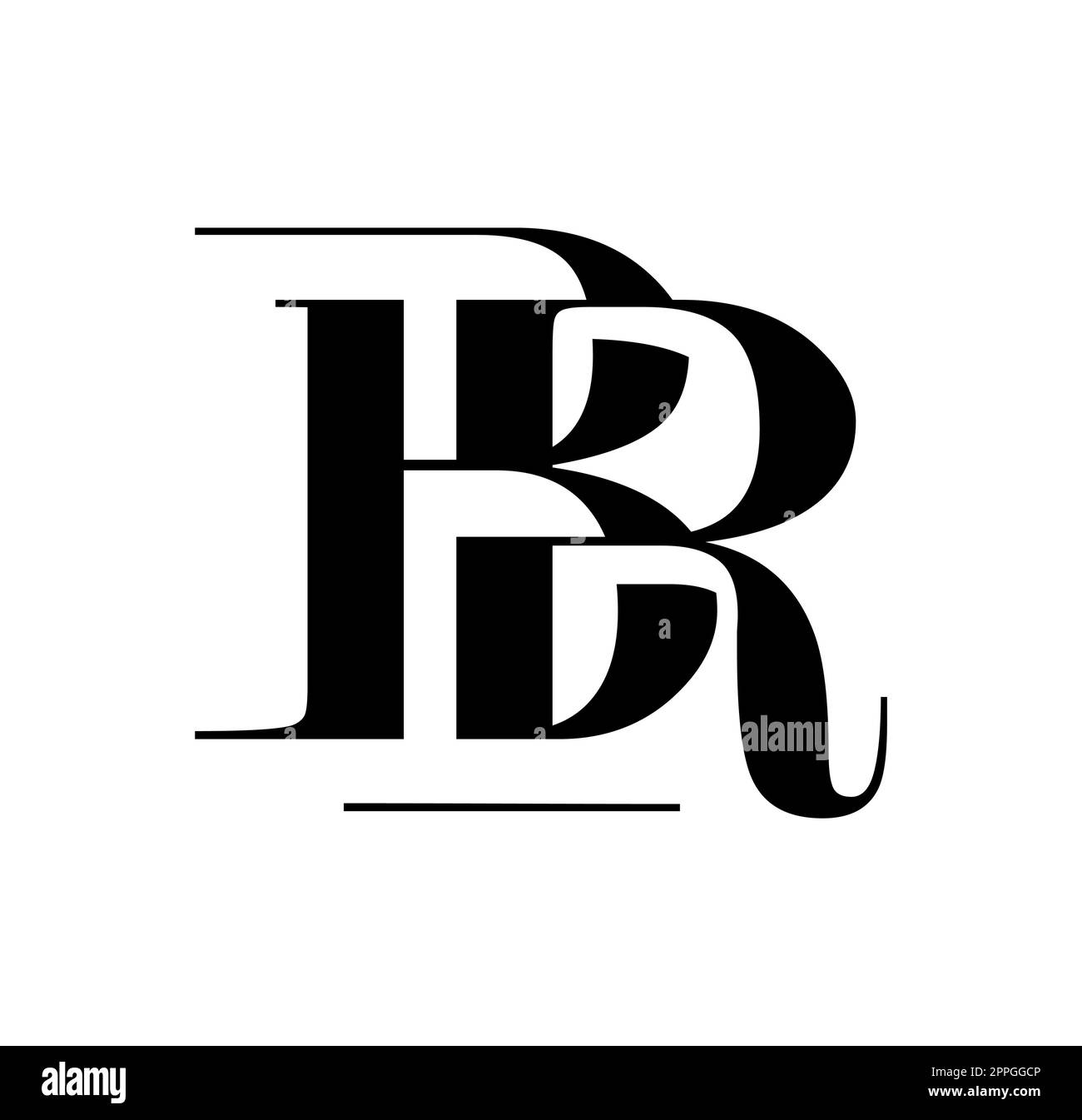 Monogram Logo vector Initial Letters BR Stock Vector Image & Art - Alamy