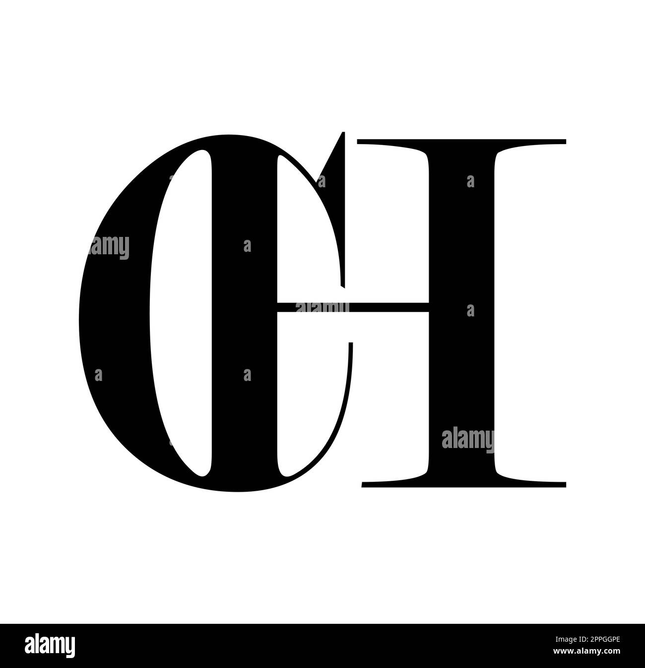 Monogram Logo vector Initial Letters CH Stock Vector Image & Art - Alamy