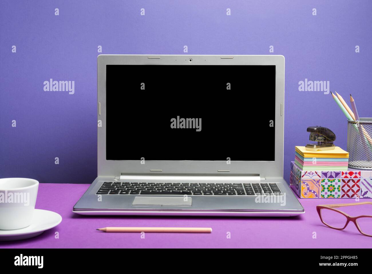 Colorful Office Supplies Bright Workplace Stuff Workshop Materials Work ...