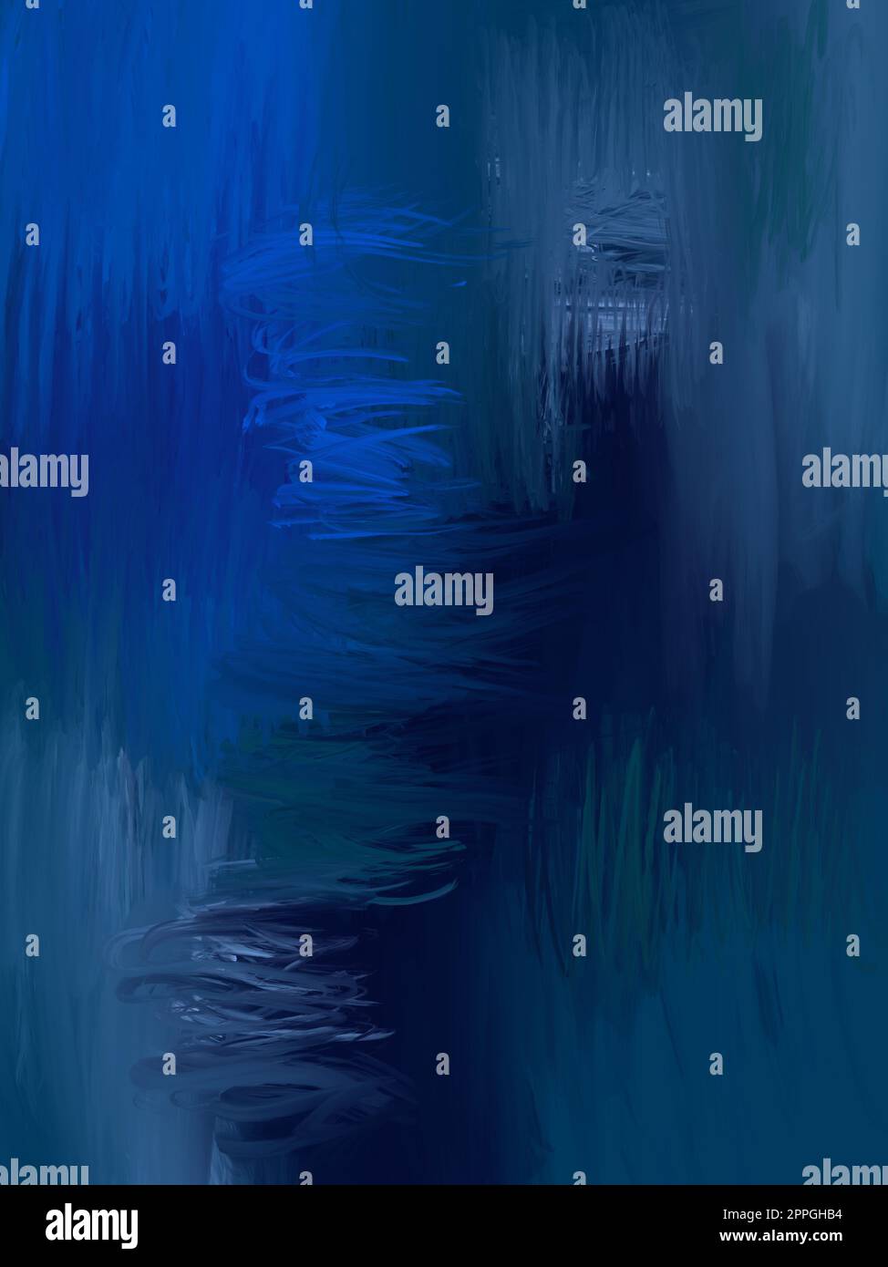 Colorful Abstract Digital Paintings with Watercolor Gradients and Brush ...