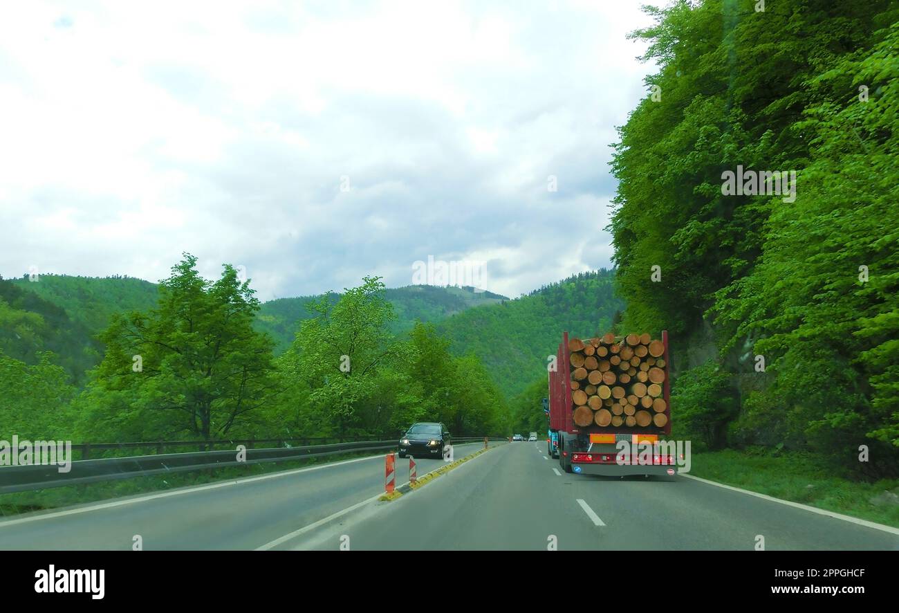Transport timber on railway hi-res stock photography and images - Alamy