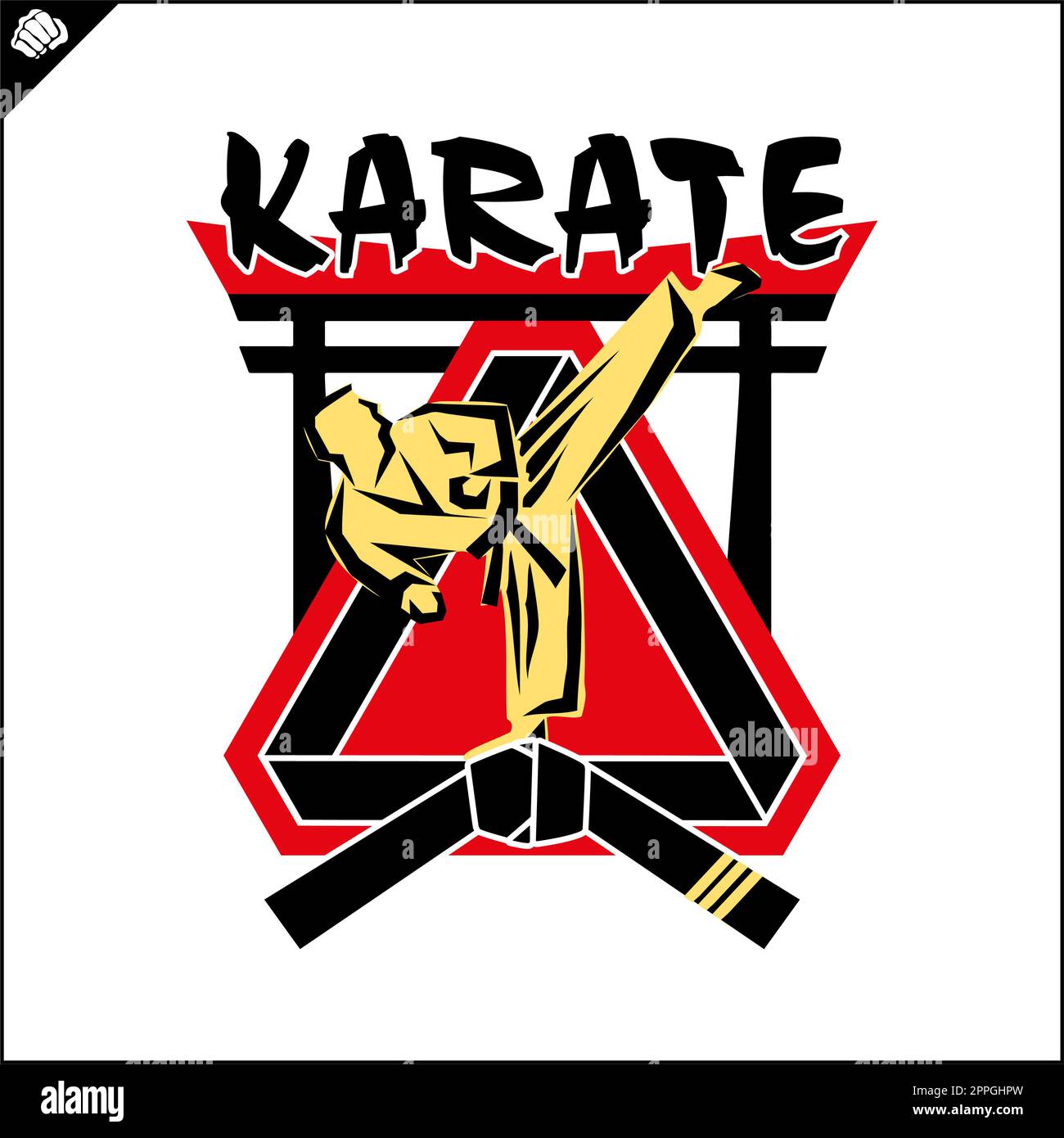 Karate woman kick hi-res stock photography and images - Alamy