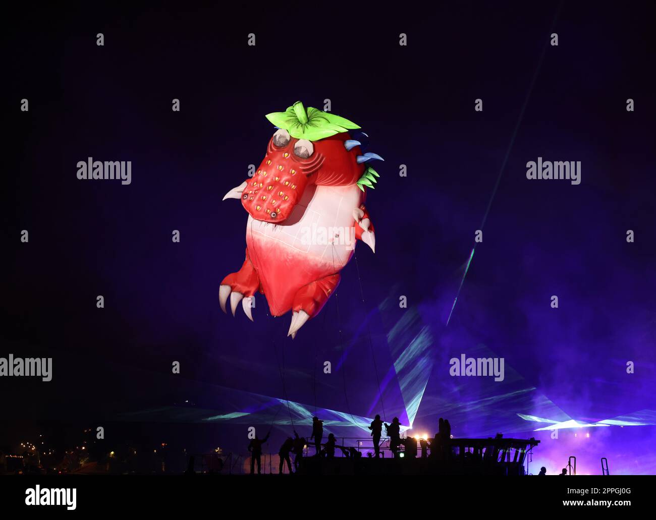 Great Dragon Parade in Cracow Stock Photo - Alamy