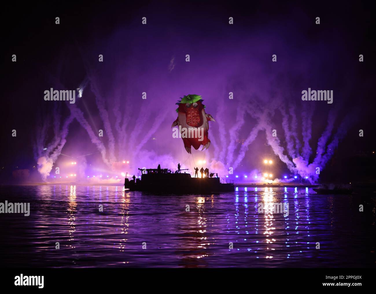 Great Dragon Parade in Cracow Stock Photo - Alamy