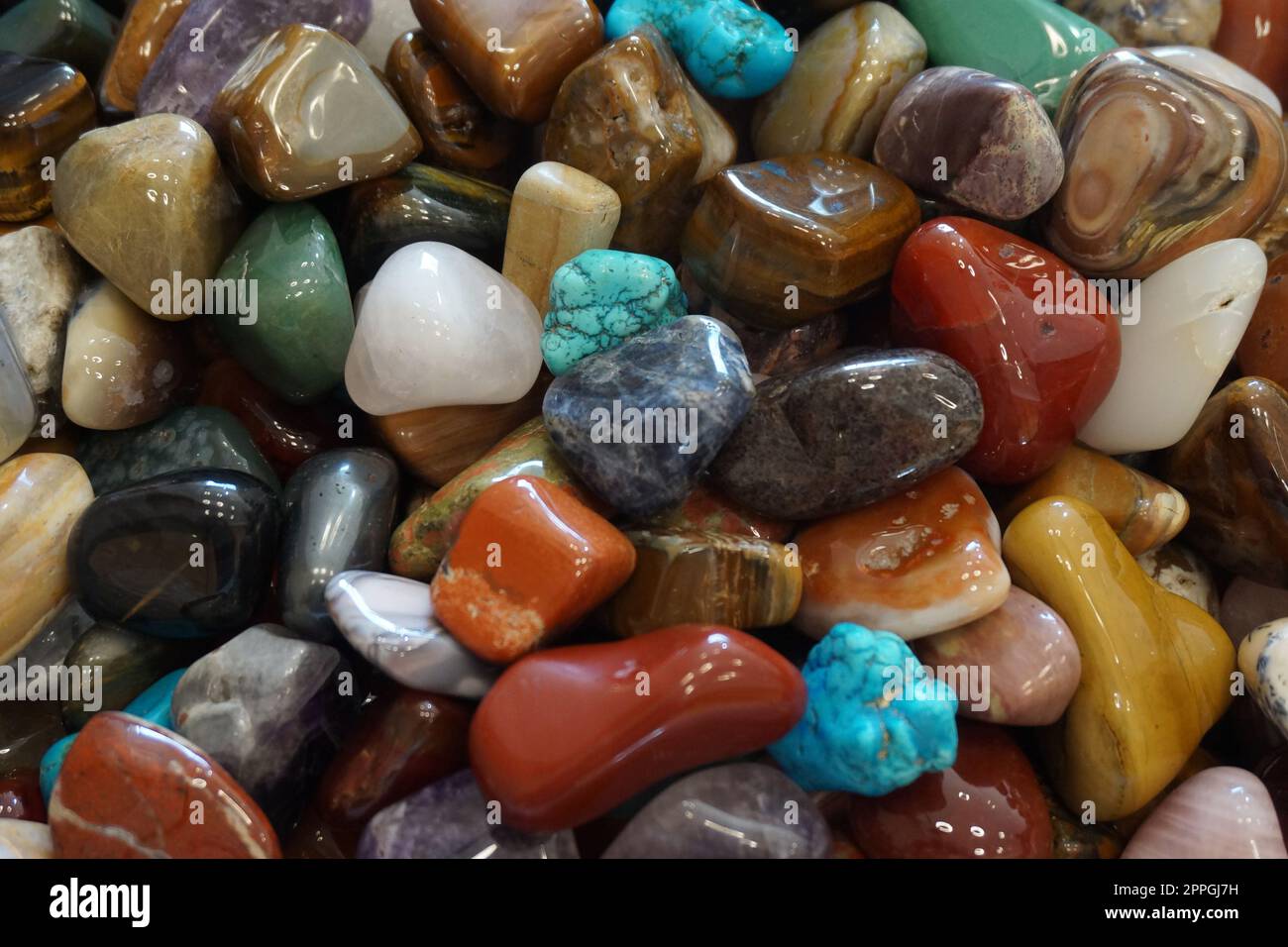 different mineral collection as very nice natural background Stock ...
