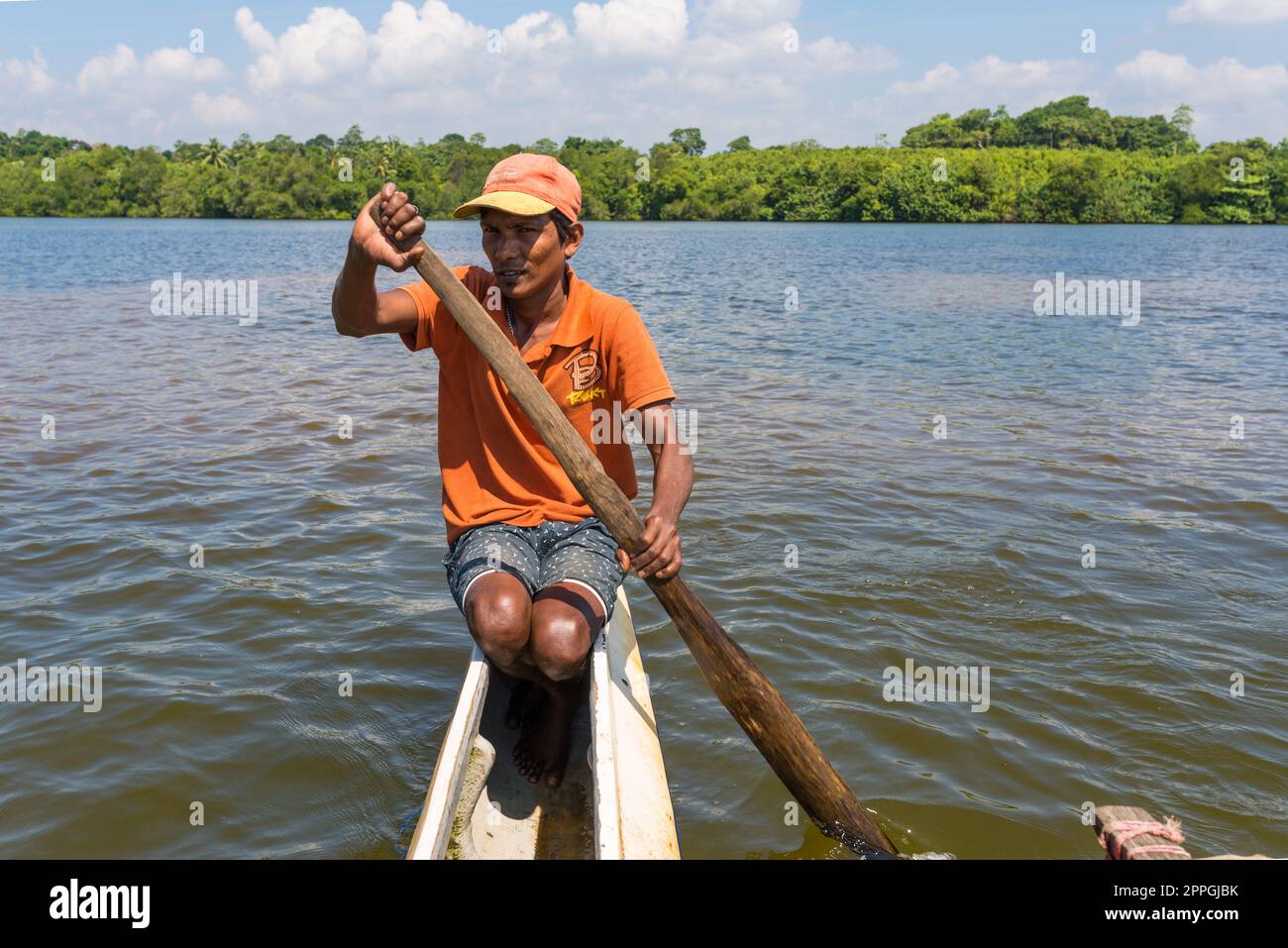The Hikkaduwa Lake in the north-east of the same touristy town ...