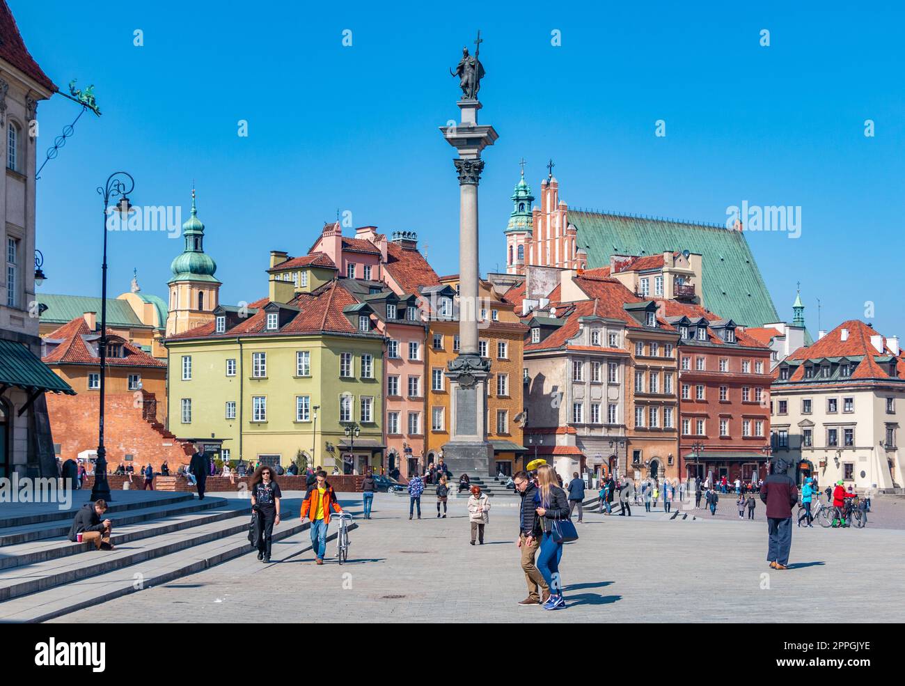 Castle Square Warsaw Stock Photo - Alamy