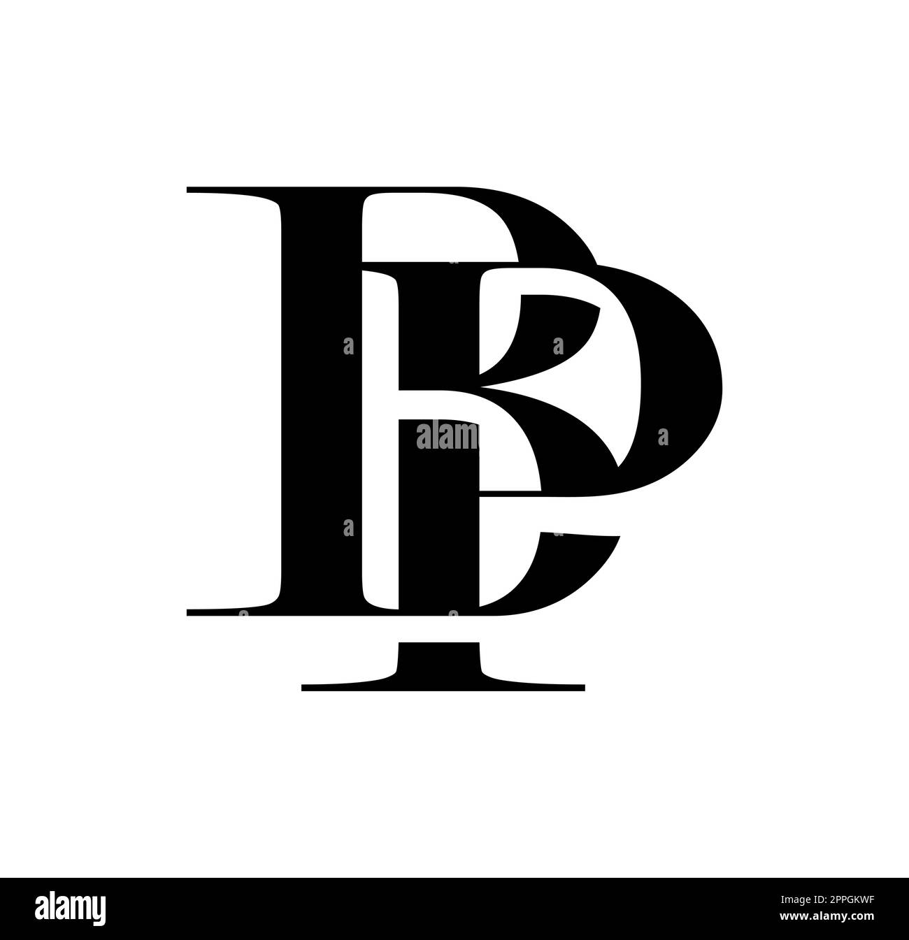 Monogram Logo vector Initial Letters BP Stock Vector Image & Art - Alamy