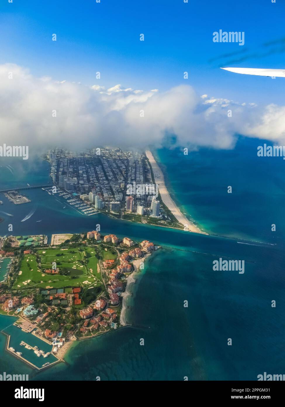 Aerial view miami skyline from hi-res stock photography and images - Alamy