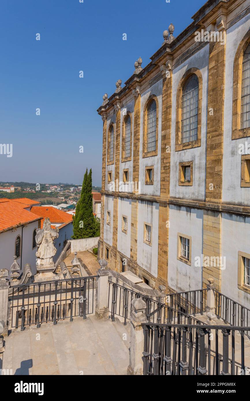 Entrance of Joanina library in Coimbra University Stock Photo - Alamy