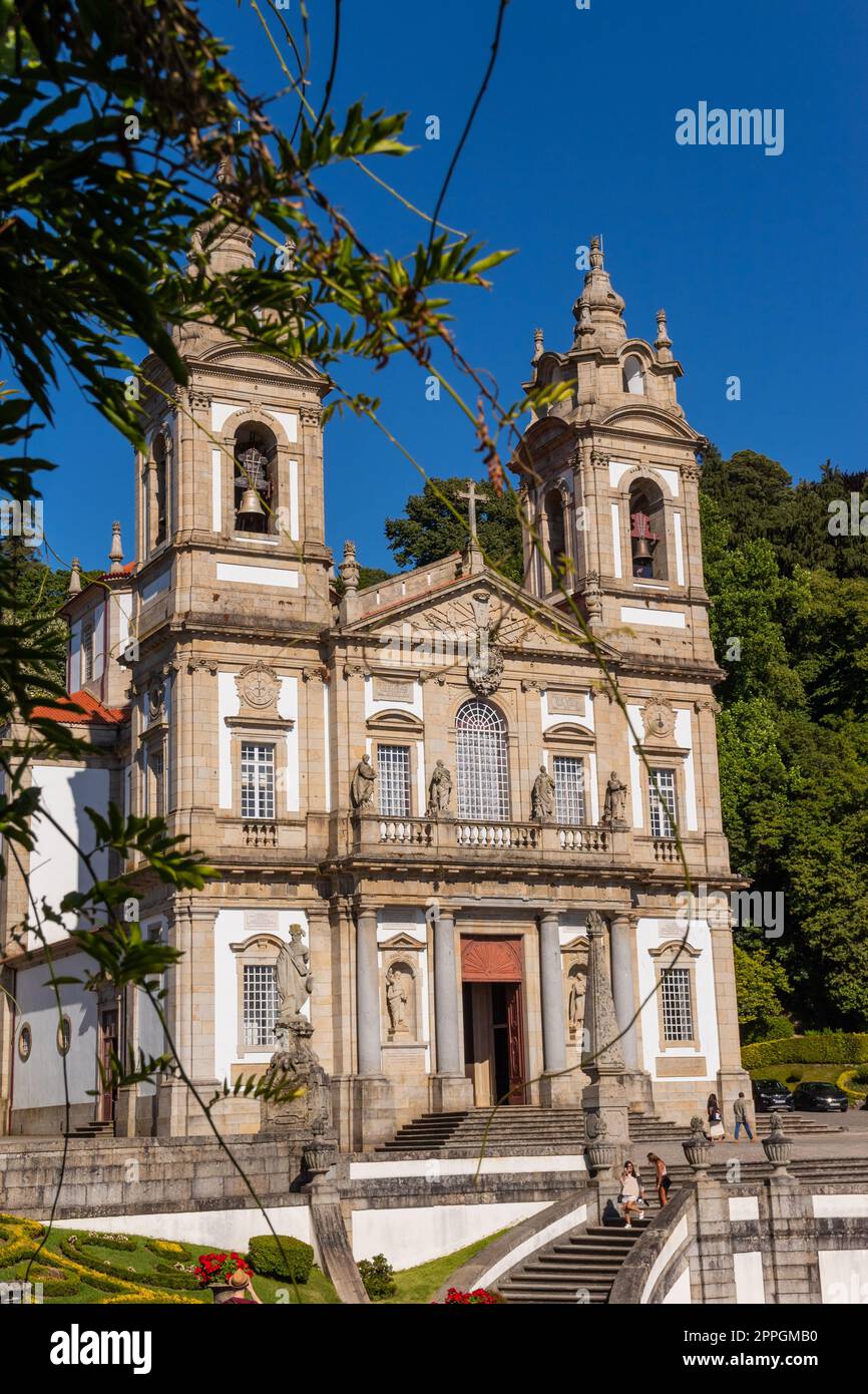 People at the church of Bom Jesus Stock Photo - Alamy