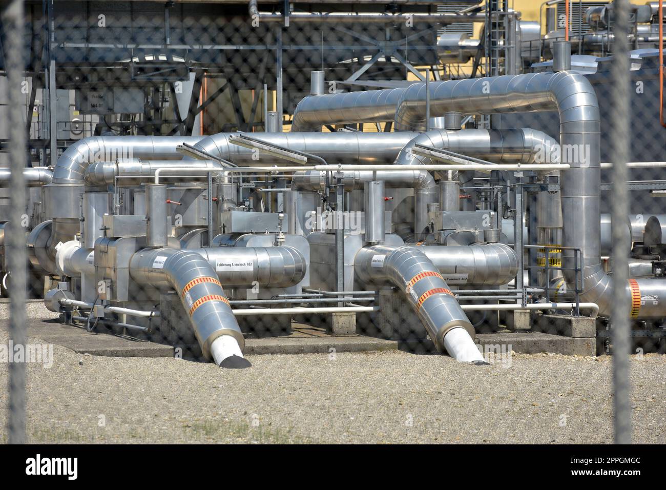 Haidach gas storage facility in StraÃŸwalchen (Salzburg, Austria Stock ...