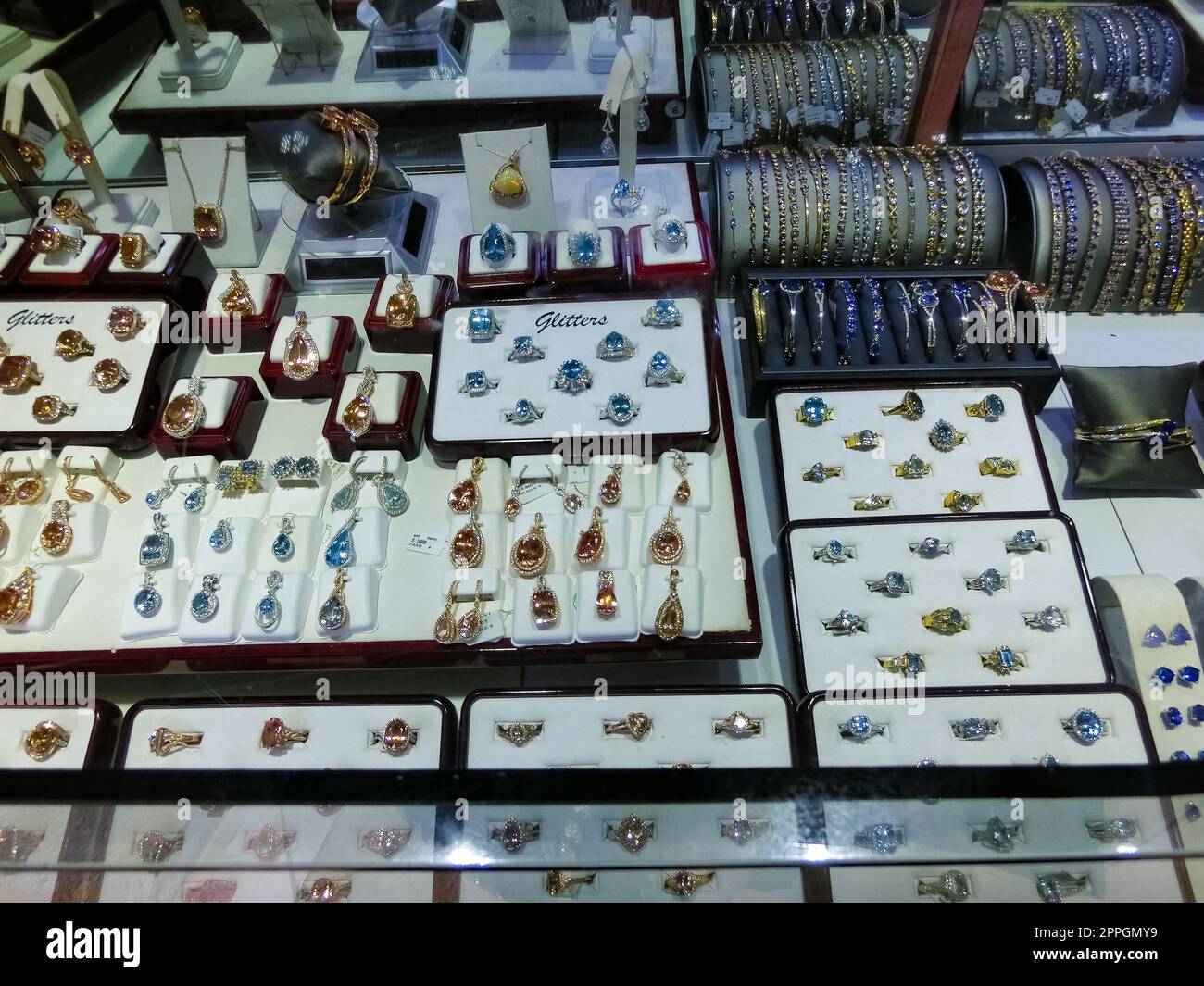 St. Thomas, USVI - May 4, 2022: Colorful goods at a street store on St ...