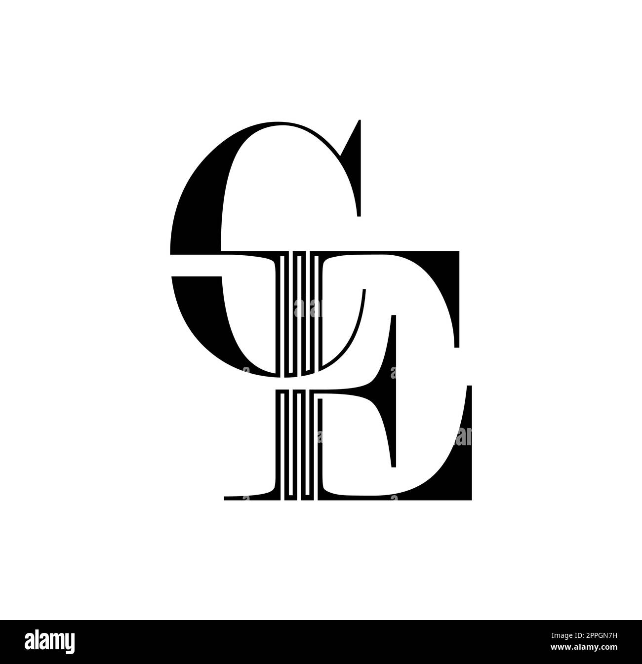Monogram Logo vector Initial Letters CE Stock Vector Image & Art - Alamy