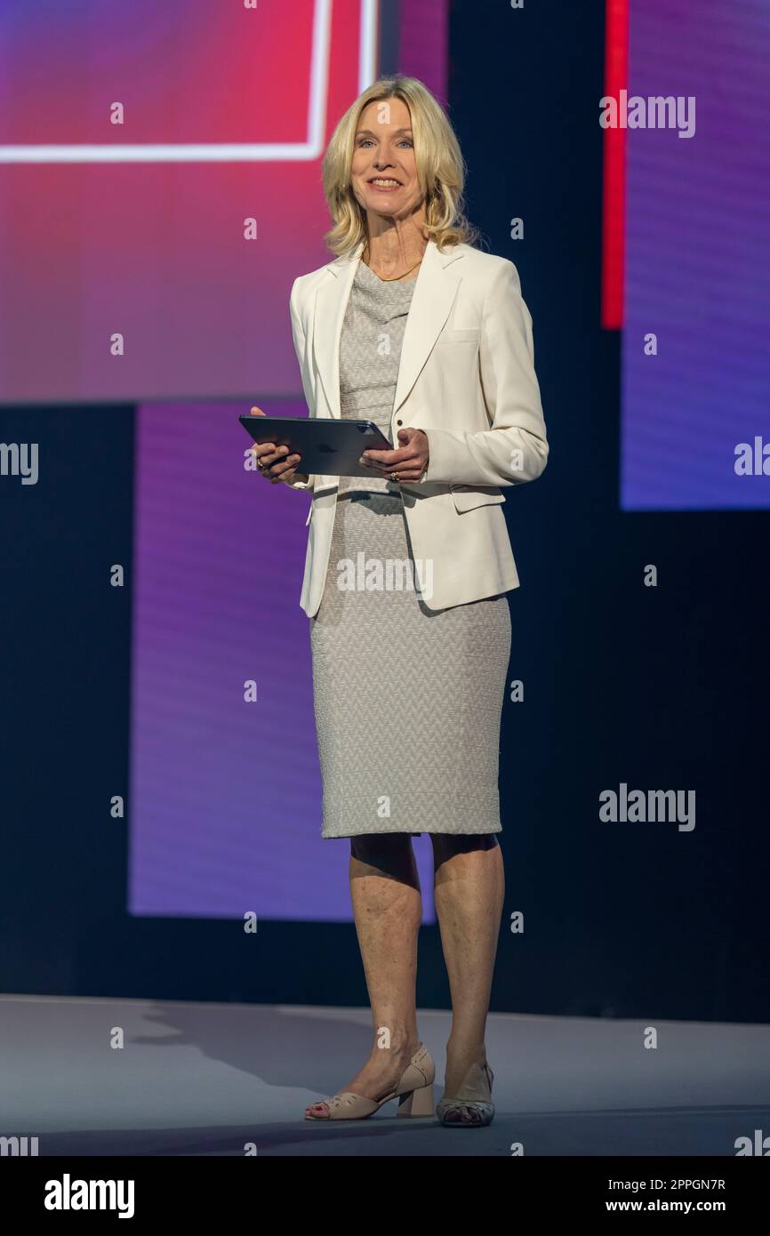 IFA 2022 Opening Press Conference, Melina Crane, Moderator Stock Photo ...