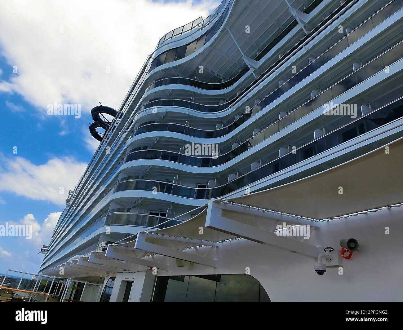 Abstract big cruise ship - outdoor Stock Photo - Alamy