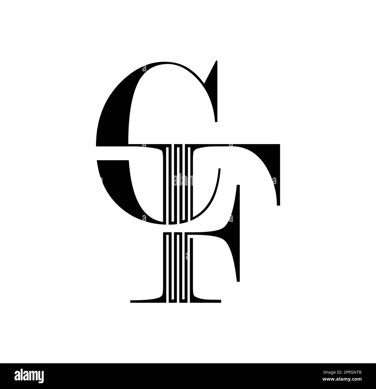 Monogram Logo vector Initial Letters CF Stock Vector Image & Art - Alamy