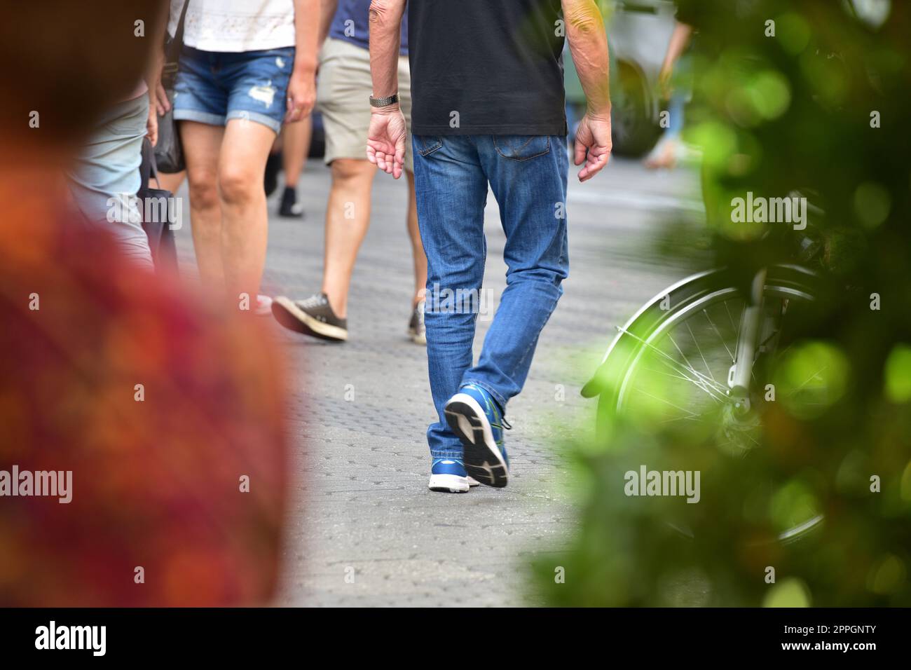 Many people jeans trousers hi-res stock photography and images - Alamy