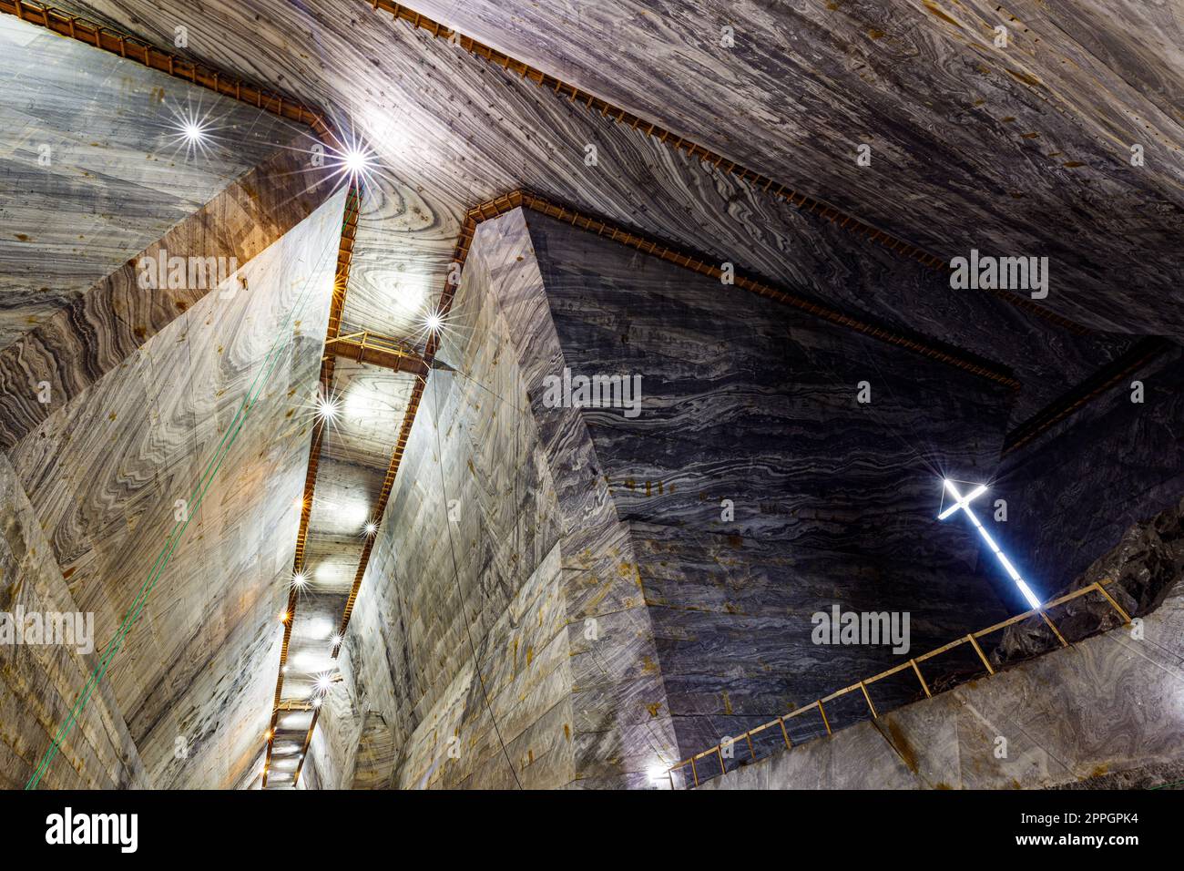 The Salt Mine of Slanic Prahova in Romania Stock Photo - Alamy