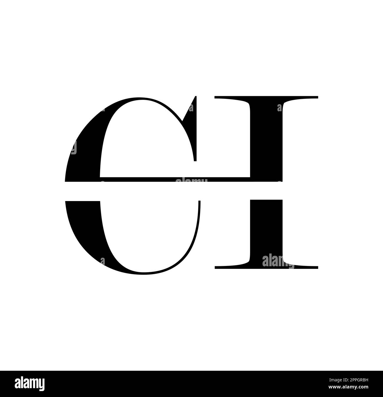 Monogram Logo vector Initial Letters CH Stock Vector Image & Art - Alamy