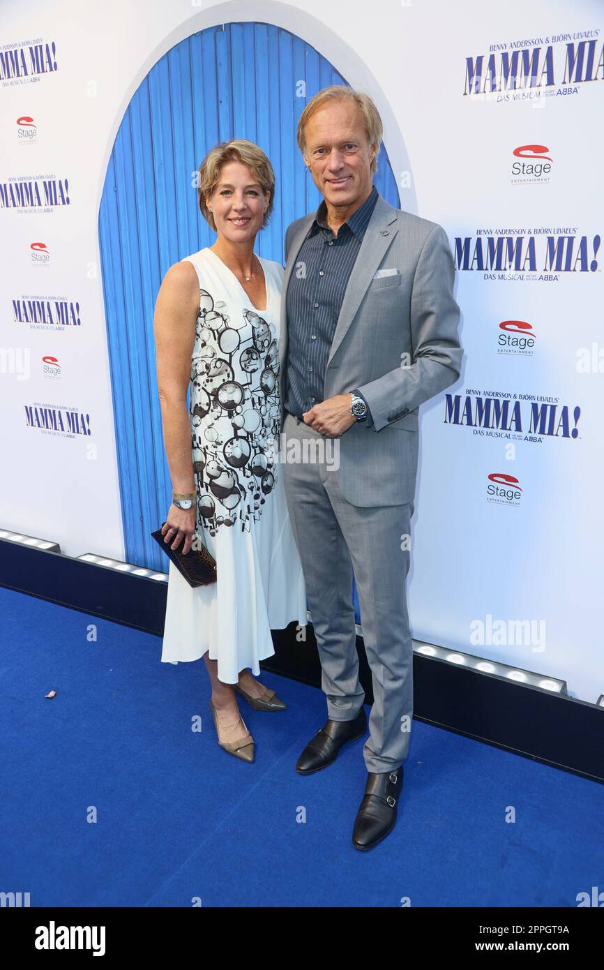 Christina Block,Gerhard Delling,premiere of the musical Mamma Mia! at ...