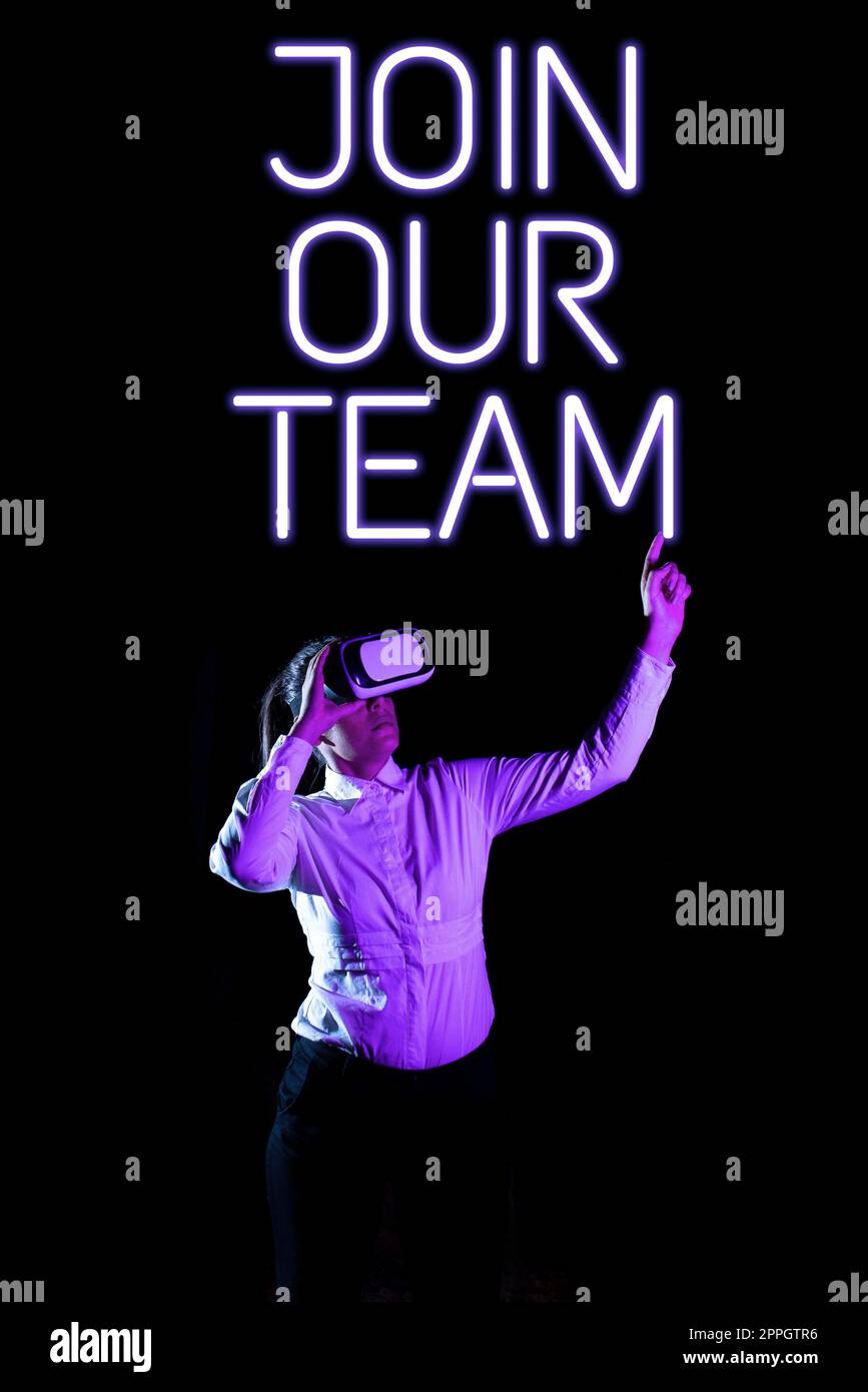 Inspiration showing sign Join Our Team. Business concept Allied ...