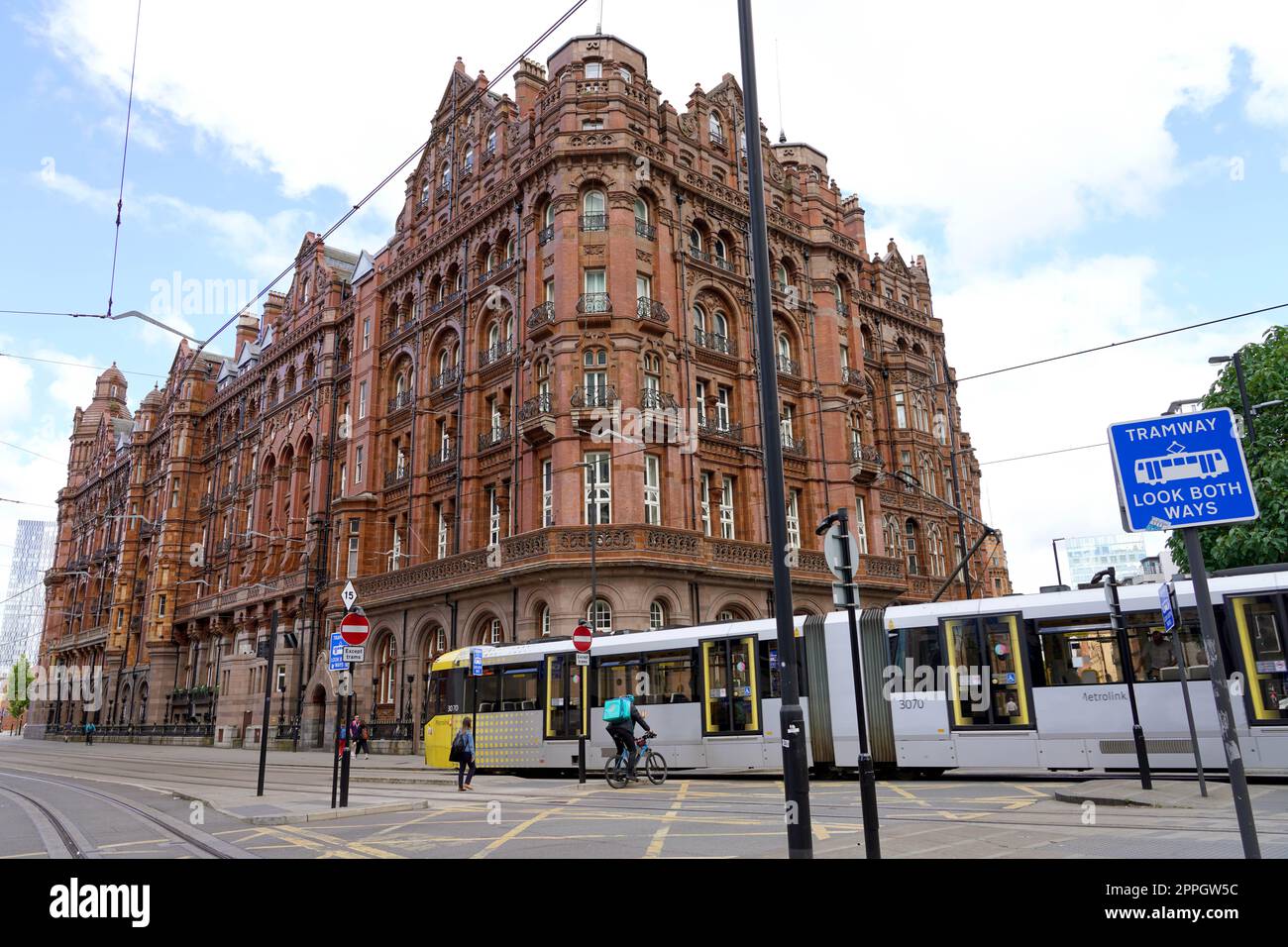 MANCHESTER, UK - JULY 13, 2022: The Midland Hotel Manchester is a grand ...