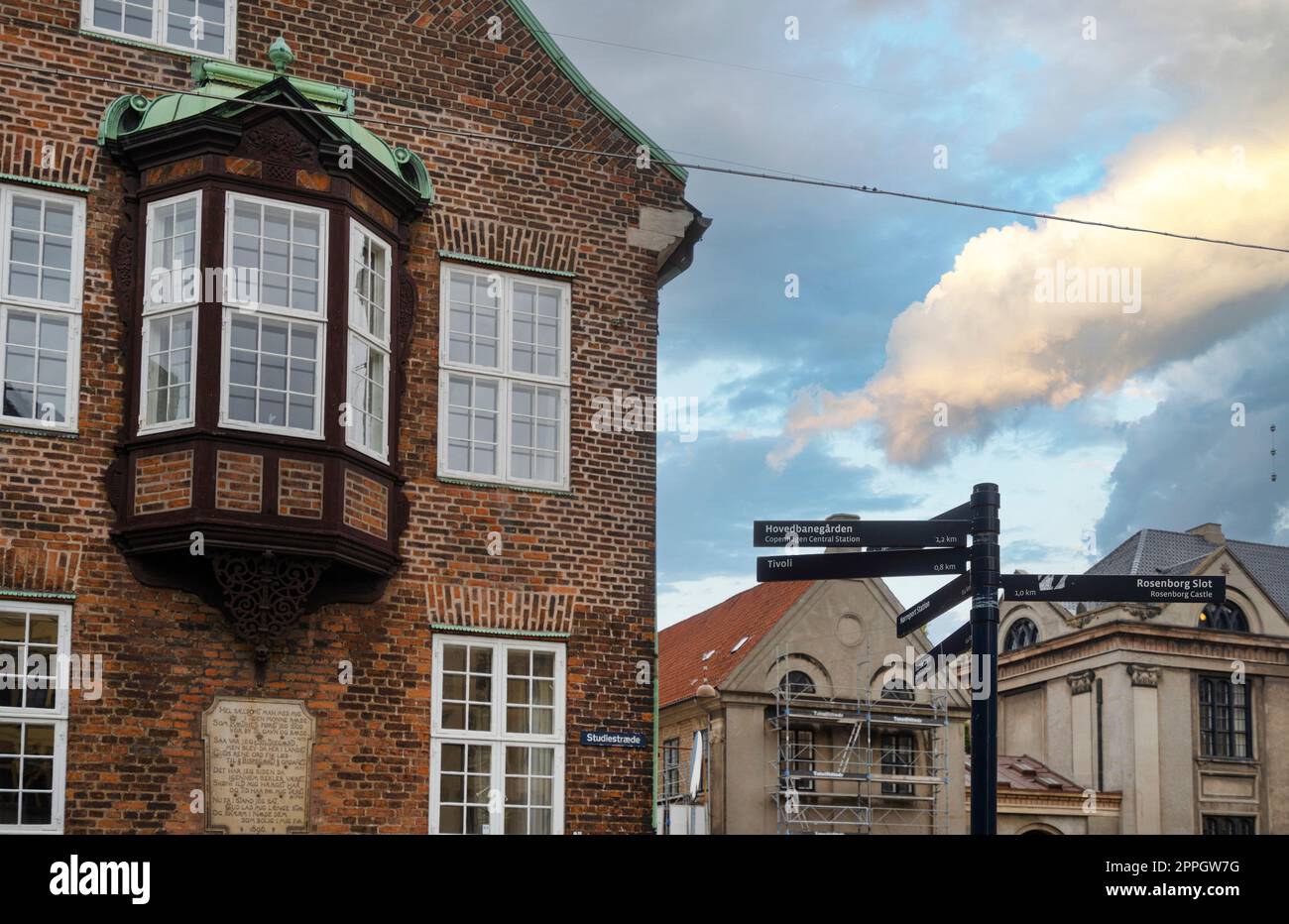 Touristic signs in Copenhagen, Denmark Stock Photo - Alamy