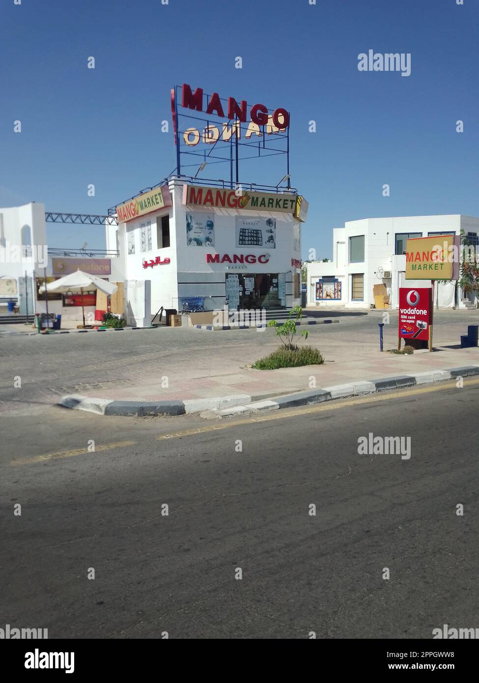 Mango market in the resort city of Sharm El Sheikh. Egypt Stock Photo ...