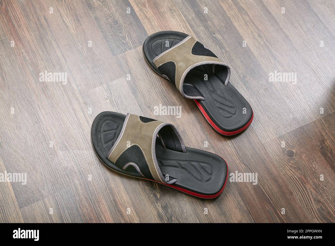 Pair of slippers Stock Photo - Alamy