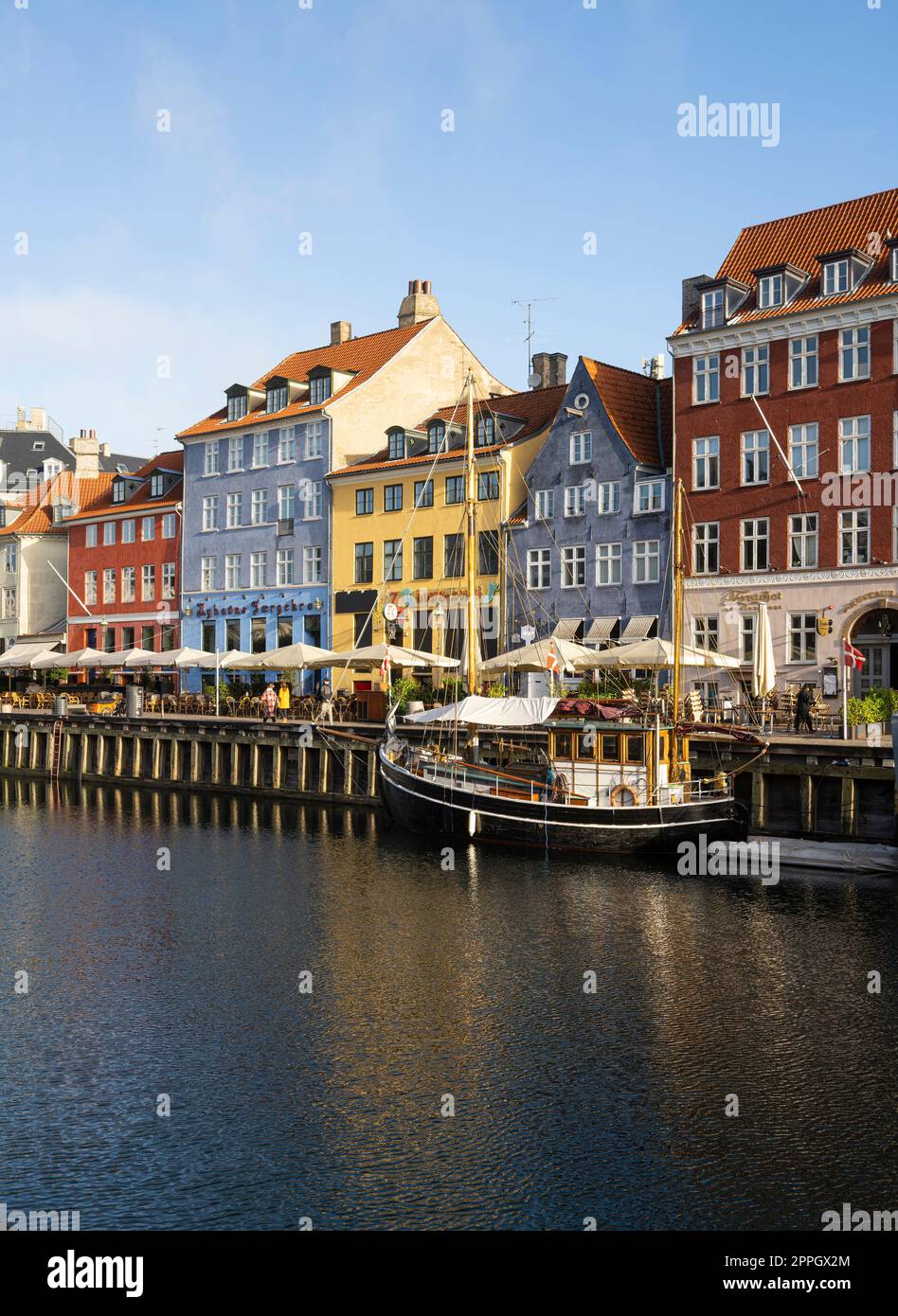 Nyhavn ancient port in Copenhagen, Denmark Stock Photo - Alamy