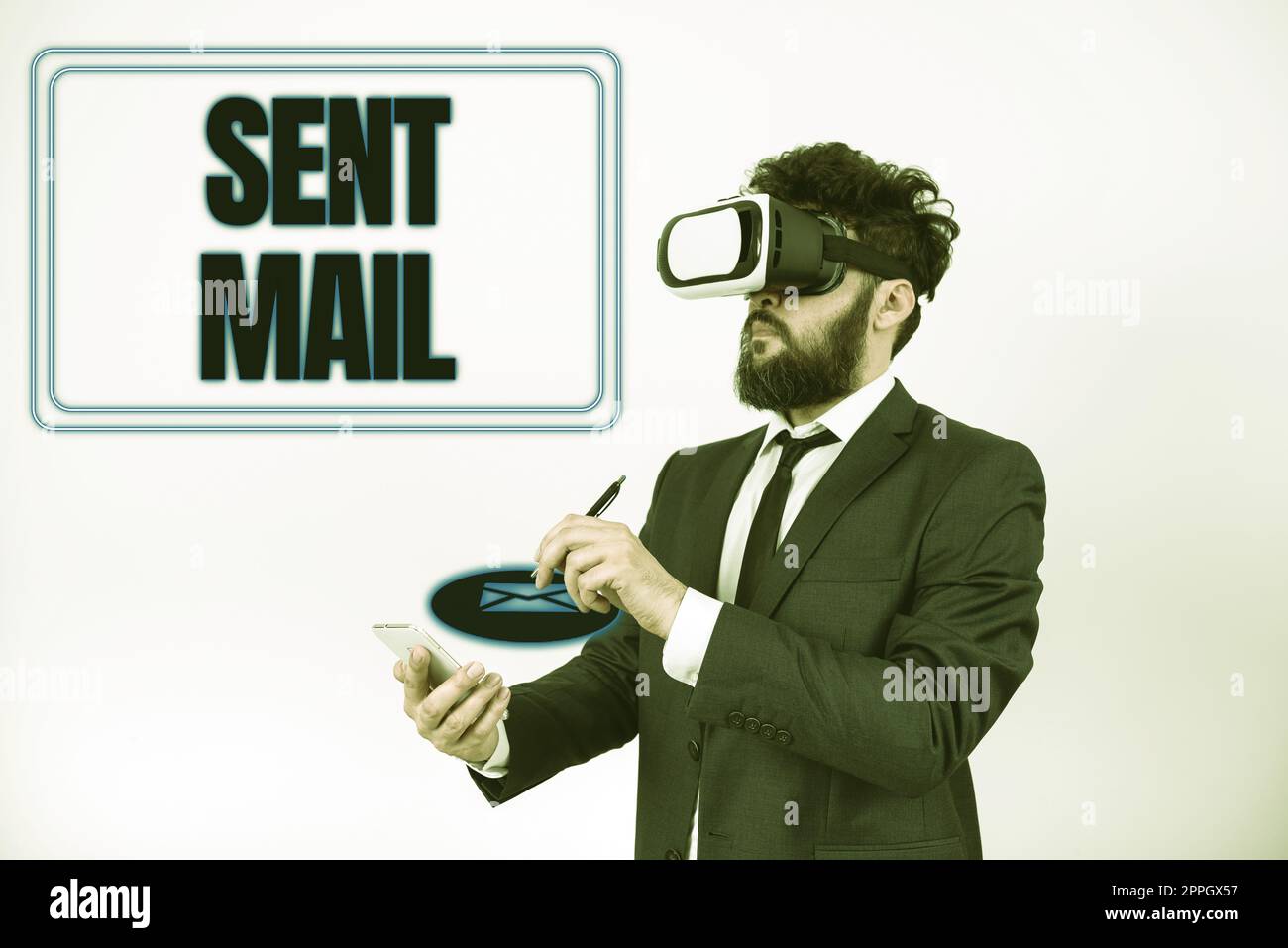 Writing displaying text Sent Mail. Business approach Event where a ...