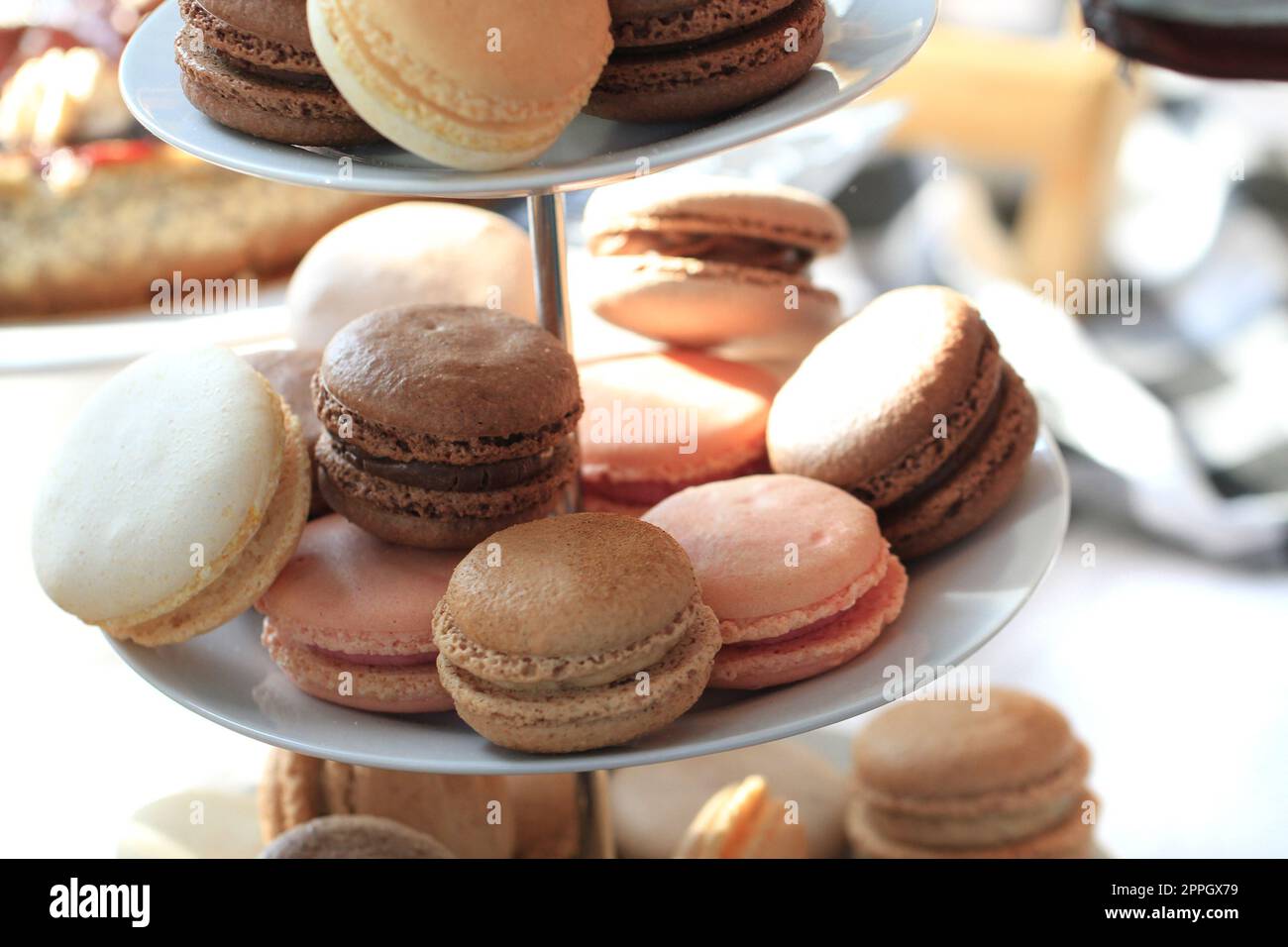 small sweet desserts as very nice food background Stock Photo - Alamy